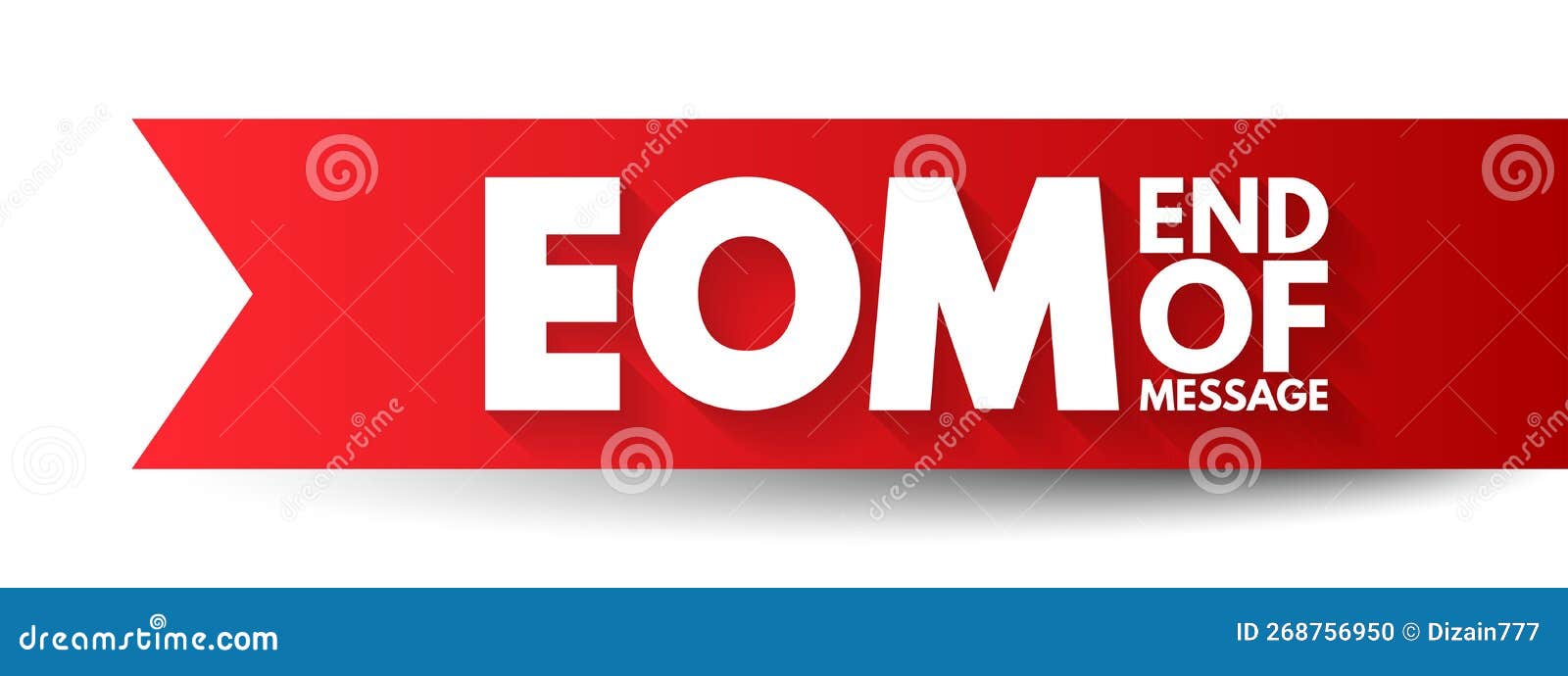 EOM - End of Message Acronym, Business Concept Background Stock ...
