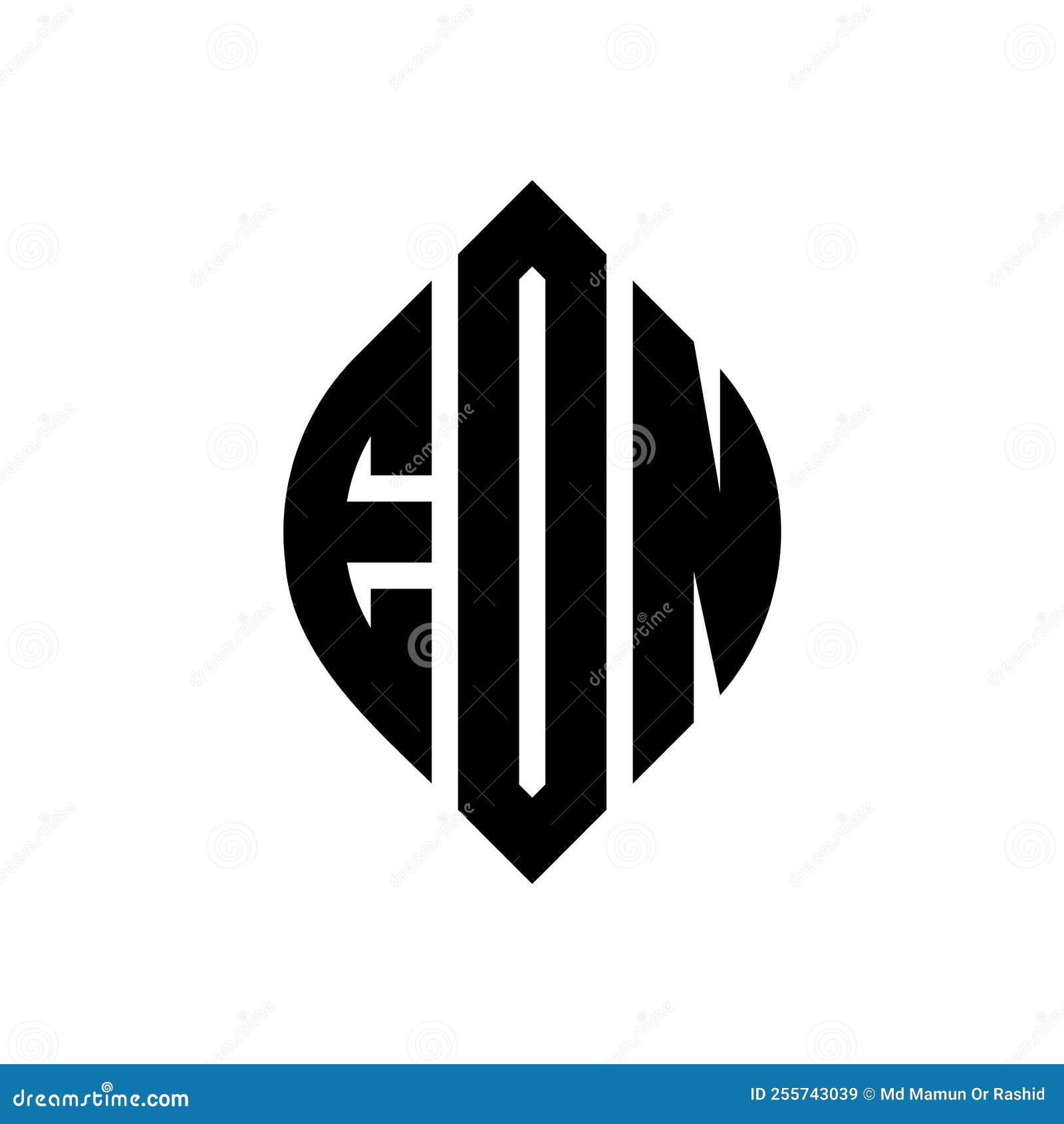 EON Circle Letter Logo Design with Circle and Ellipse Shape. EON ...