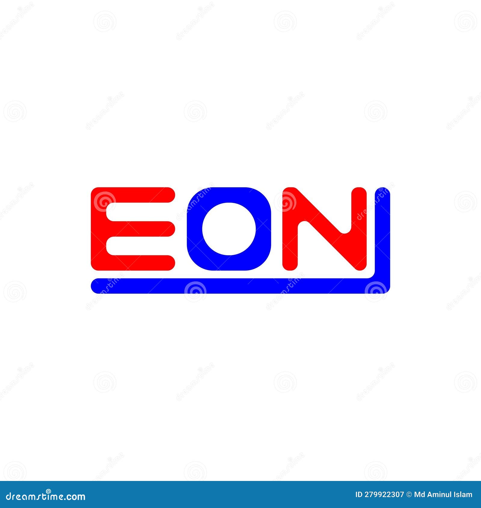 EON Letter Logo Creative Design with Vector Graphic, EON Stock Vector ...