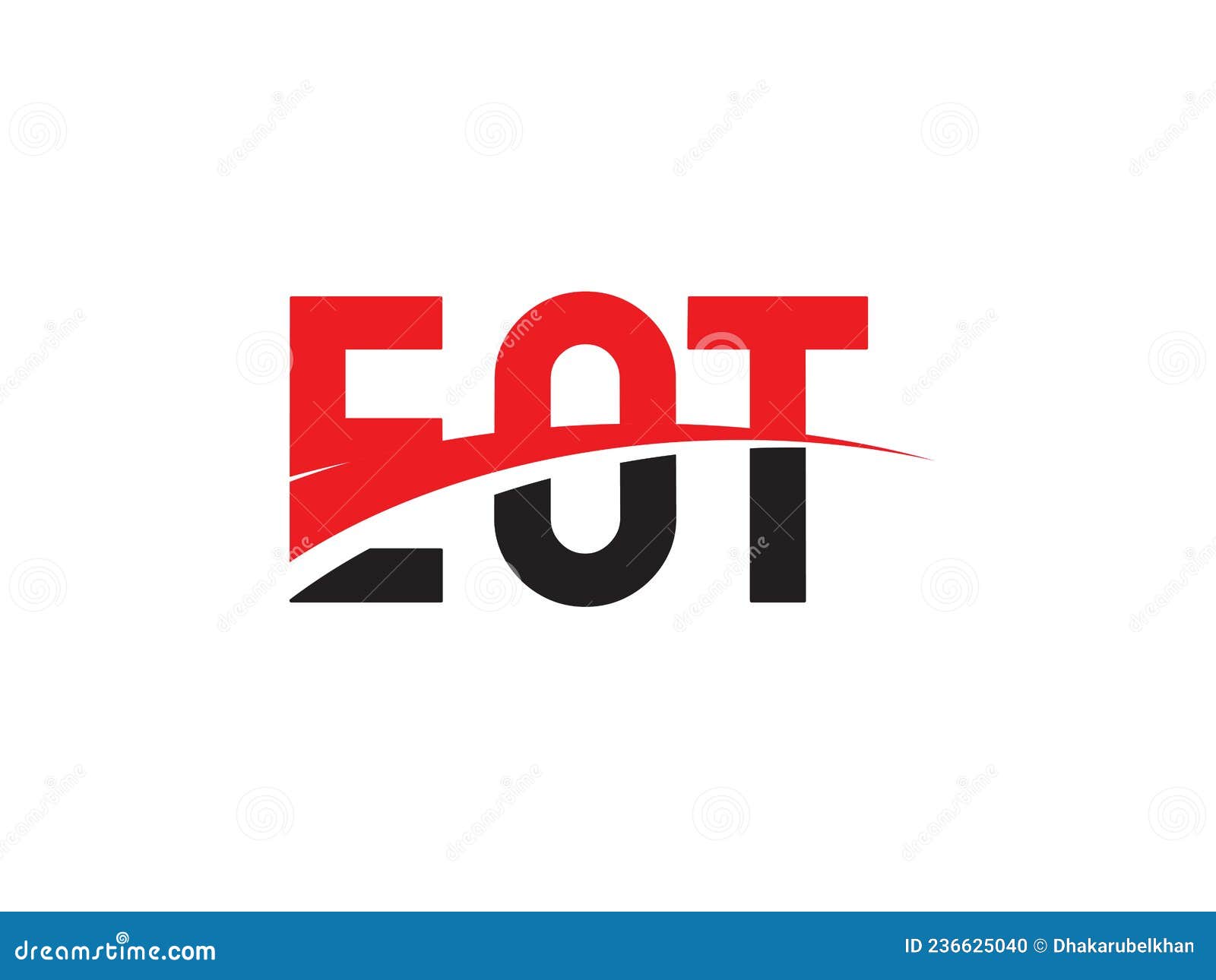 EOT Letter Initial Logo Design Vector Illustration Stock Vector ...