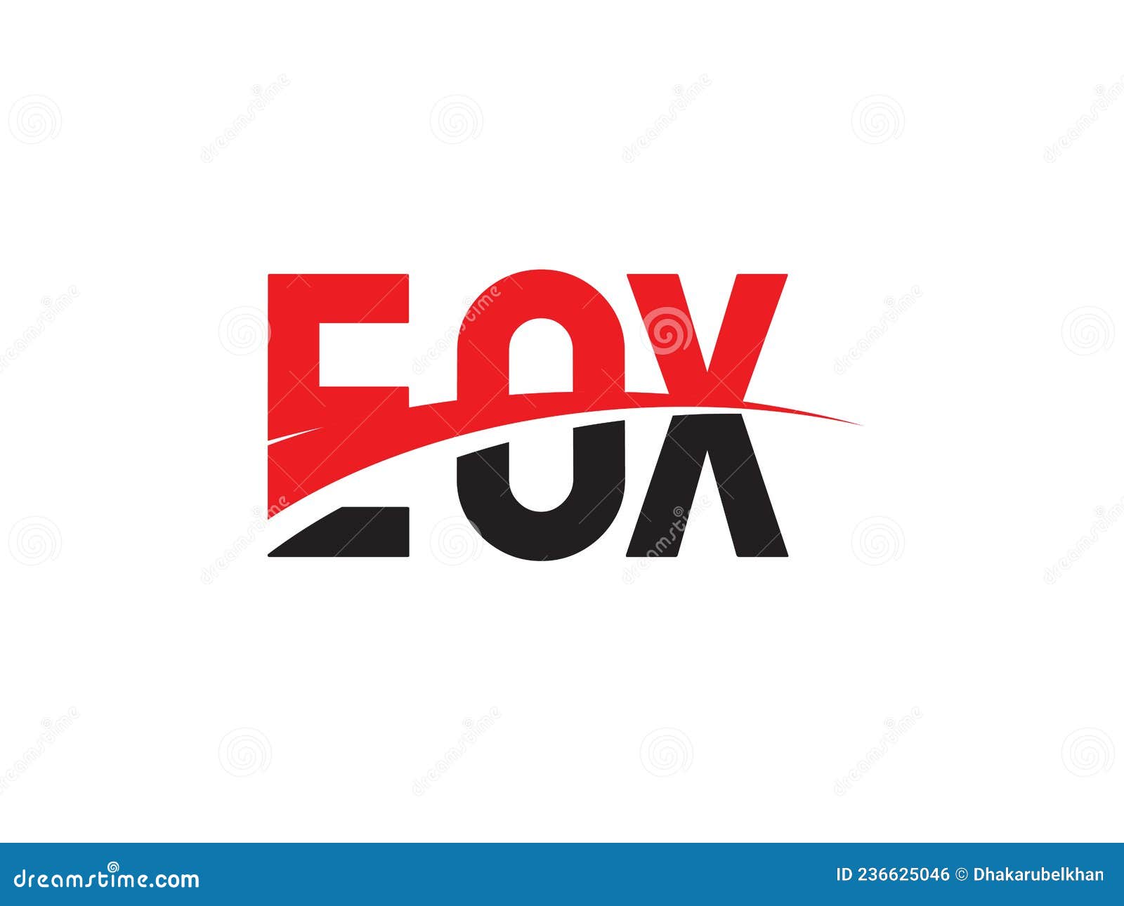 EOX Letter Initial Logo Design Vector Illustration Stock Vector ...