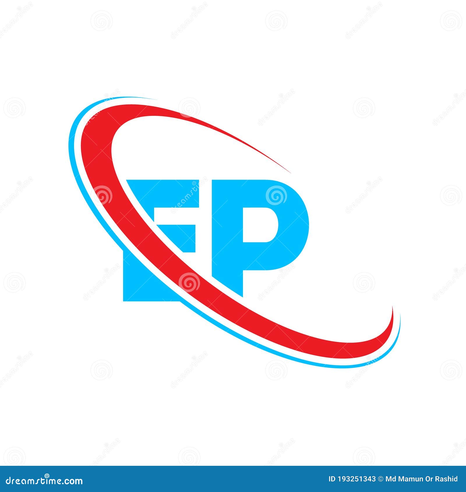 EP, E P Letter Logo Design. Initial Letter EP Linked Circle Uppercase ...