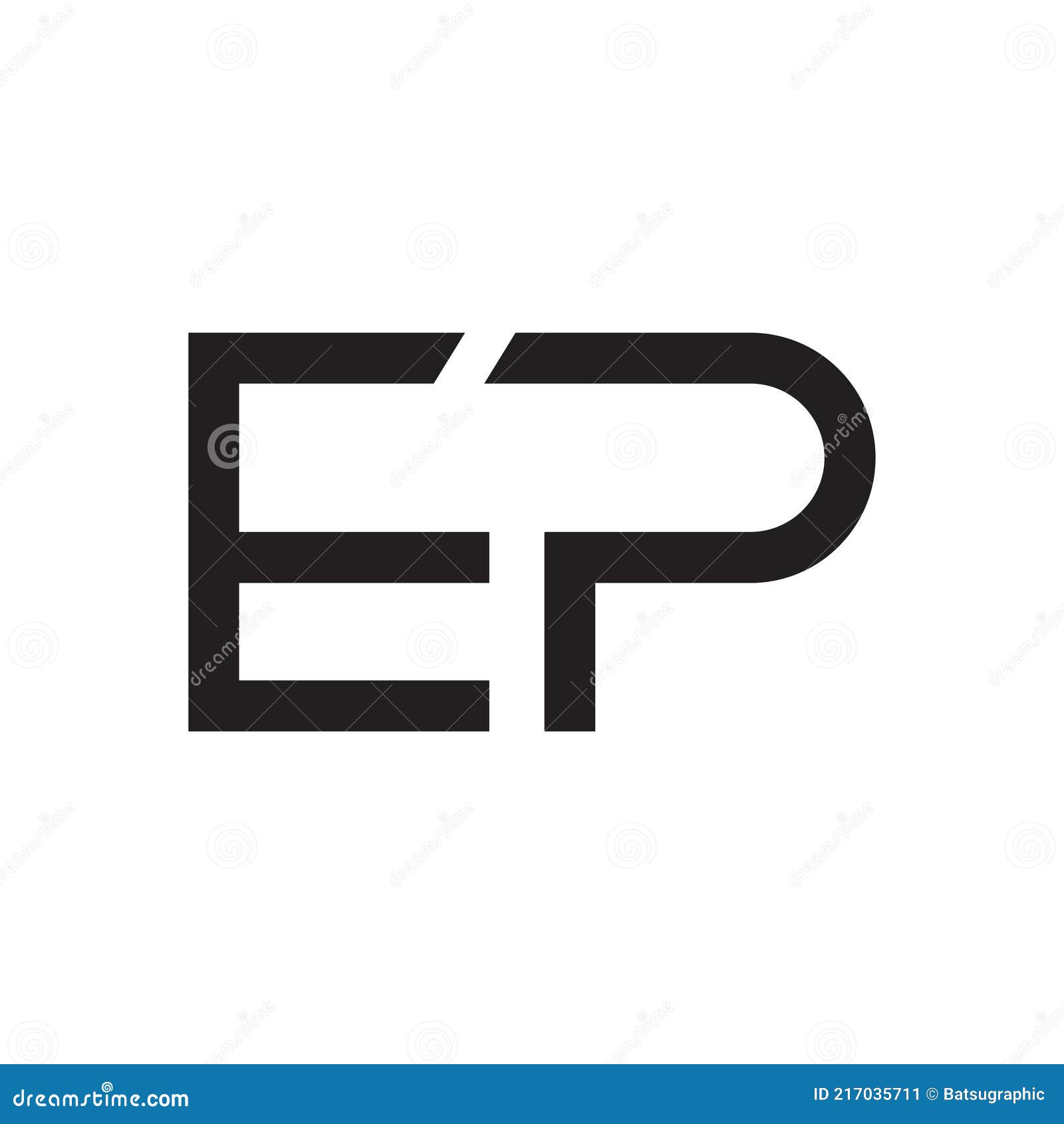 Ep Initial Letter Vector Logo Stock Vector - Illustration of abstract ...