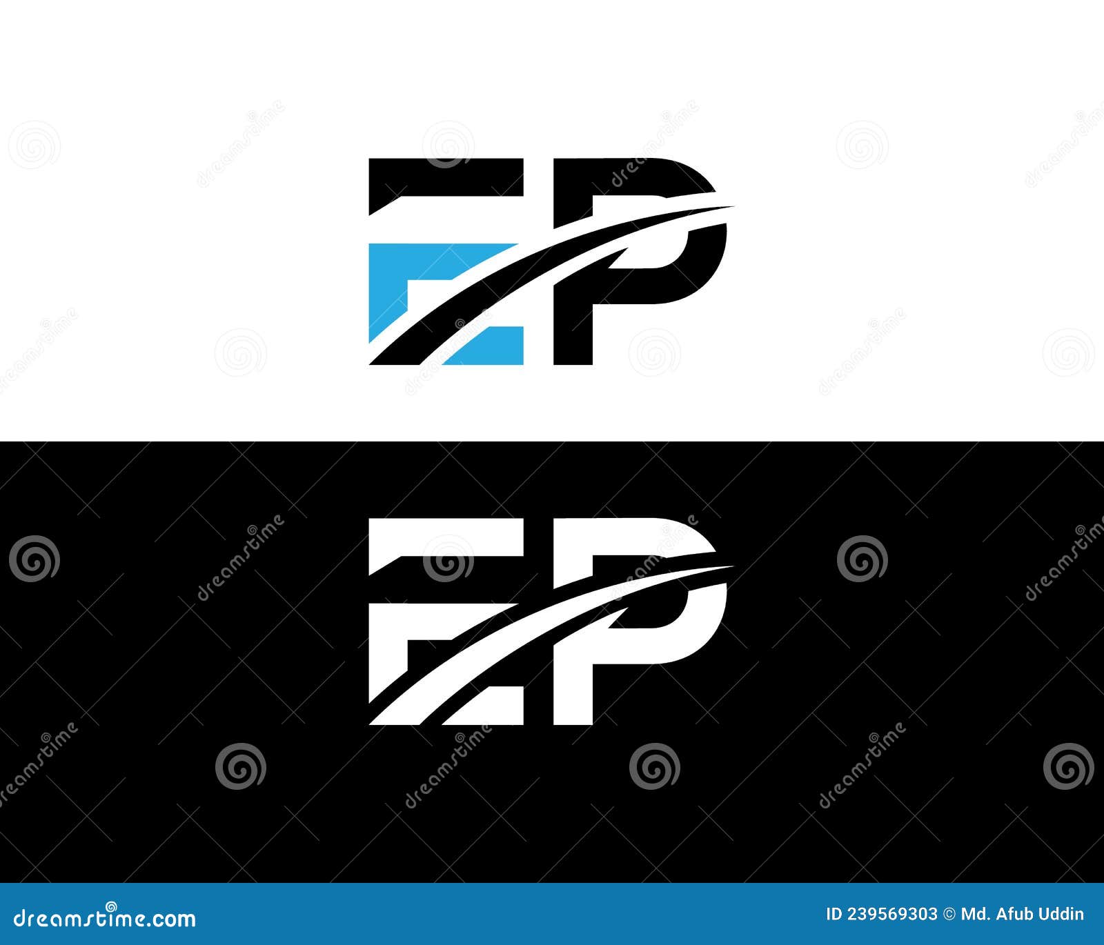 EP Letter Initial Logo and Icon Design Concept Stock Vector ...