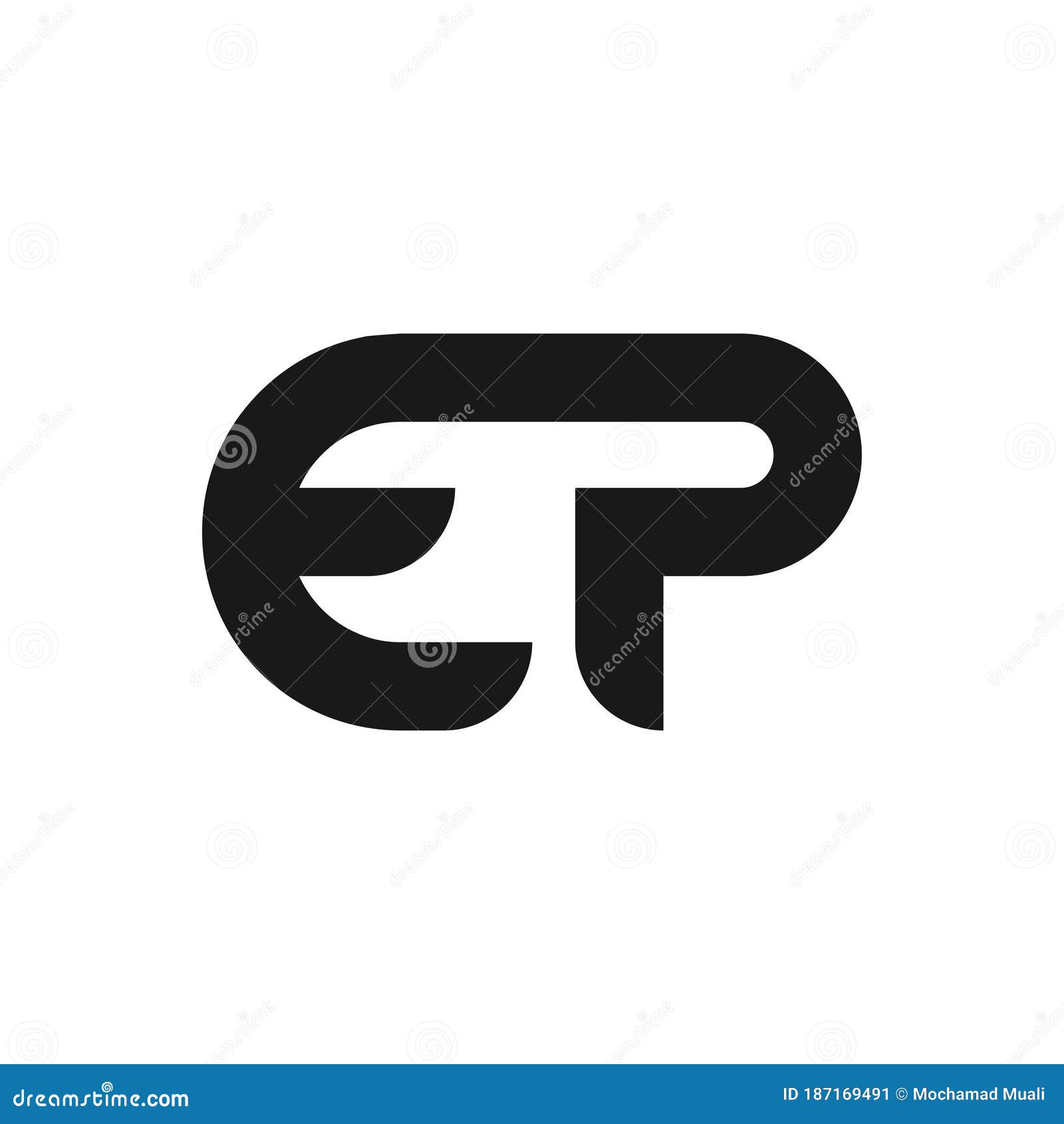 EP Letter Logo Design with Simple Style Stock Vector - Illustration of ...