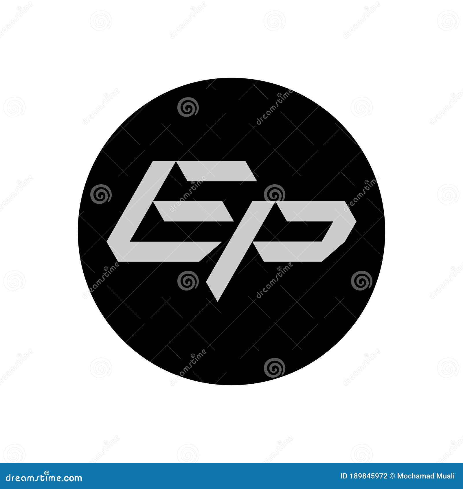 EP Letter Logo Design with Simple Style Stock Vector - Illustration of ...