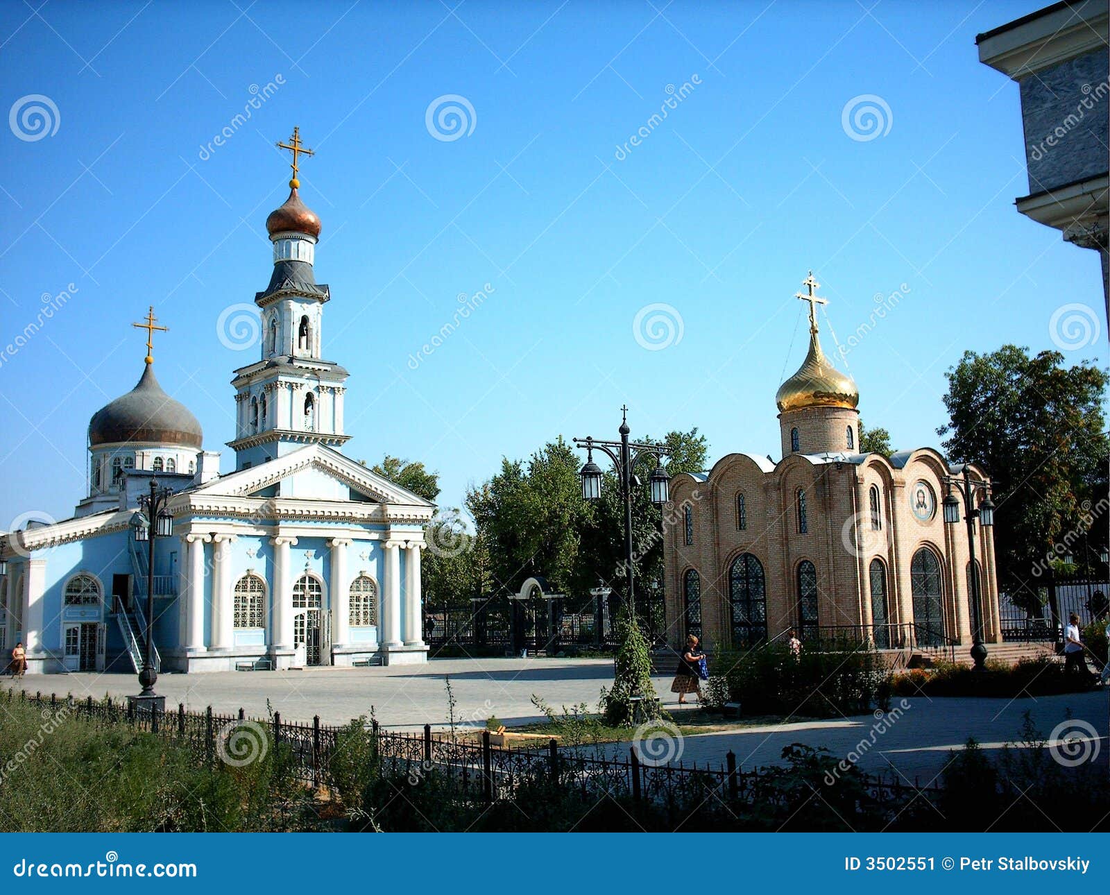 Eparchy yard stock image. Image of asia, grass, bell, yard - 3502551