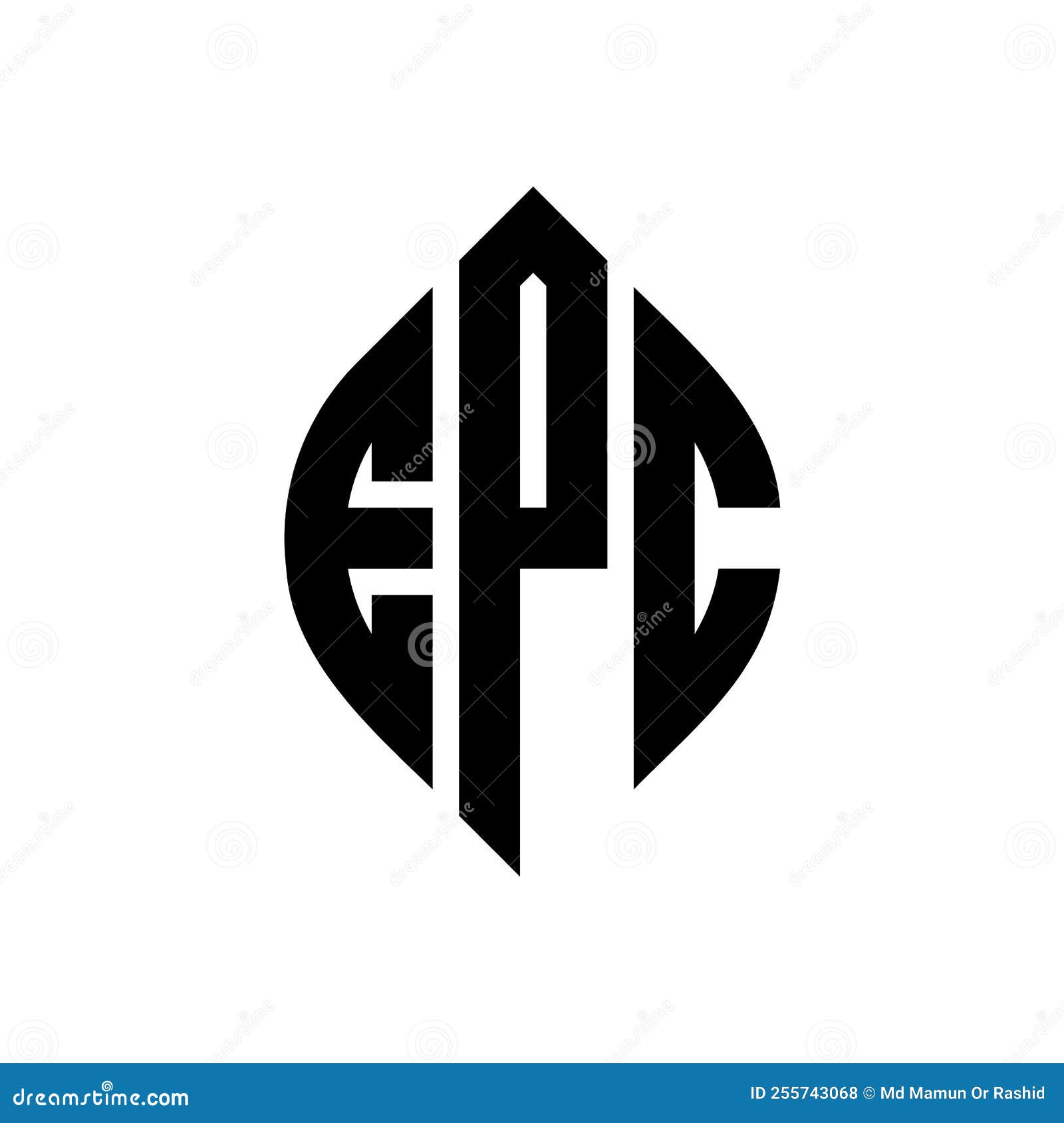 EPC Circle Letter Logo Design with Circle and Ellipse Shape. EPC ...