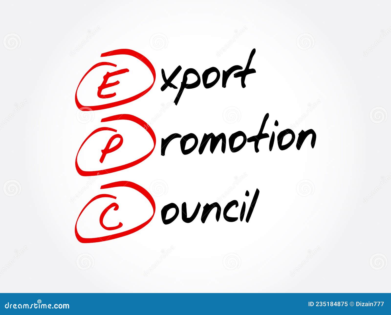 EPC - Export Promotion Council Acronym, Business Concept Background ...