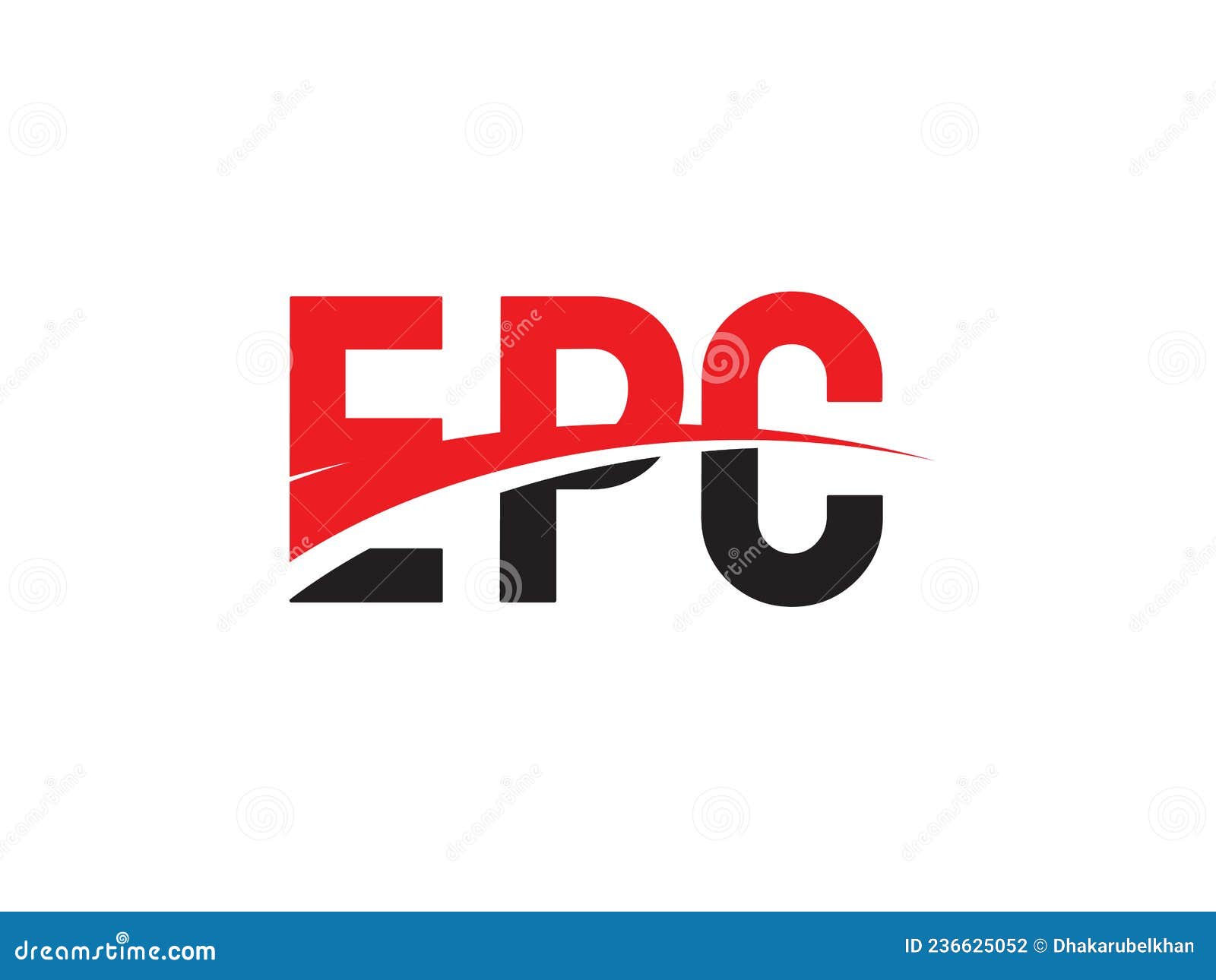 EPC Letter Initial Logo Design Vector Illustration Stock Vector ...