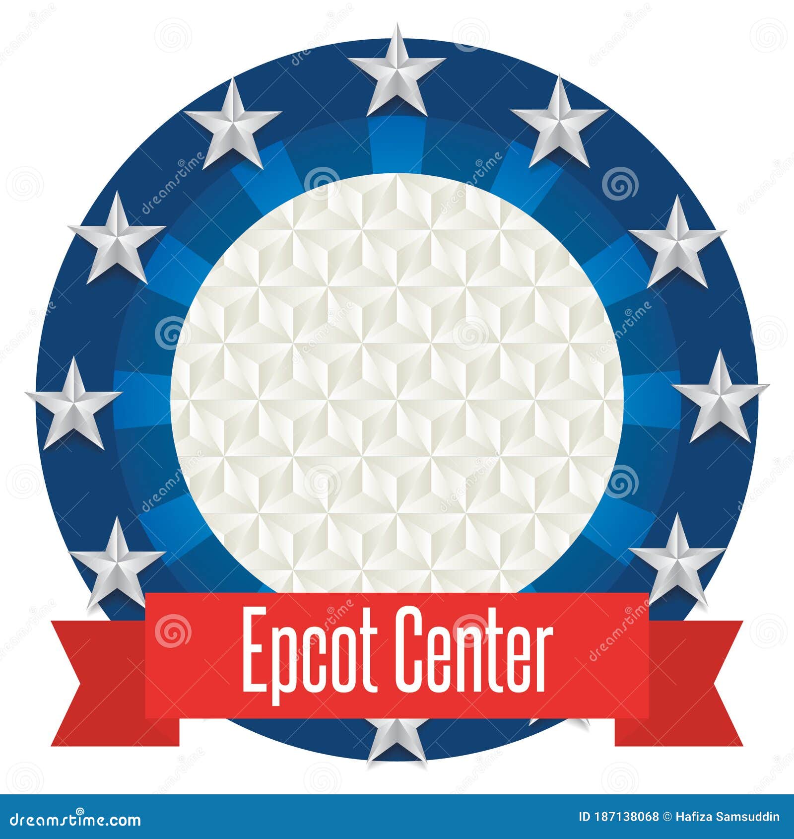 Epcot Center. Vector Illustration Decorative Design Editorial Stock ...