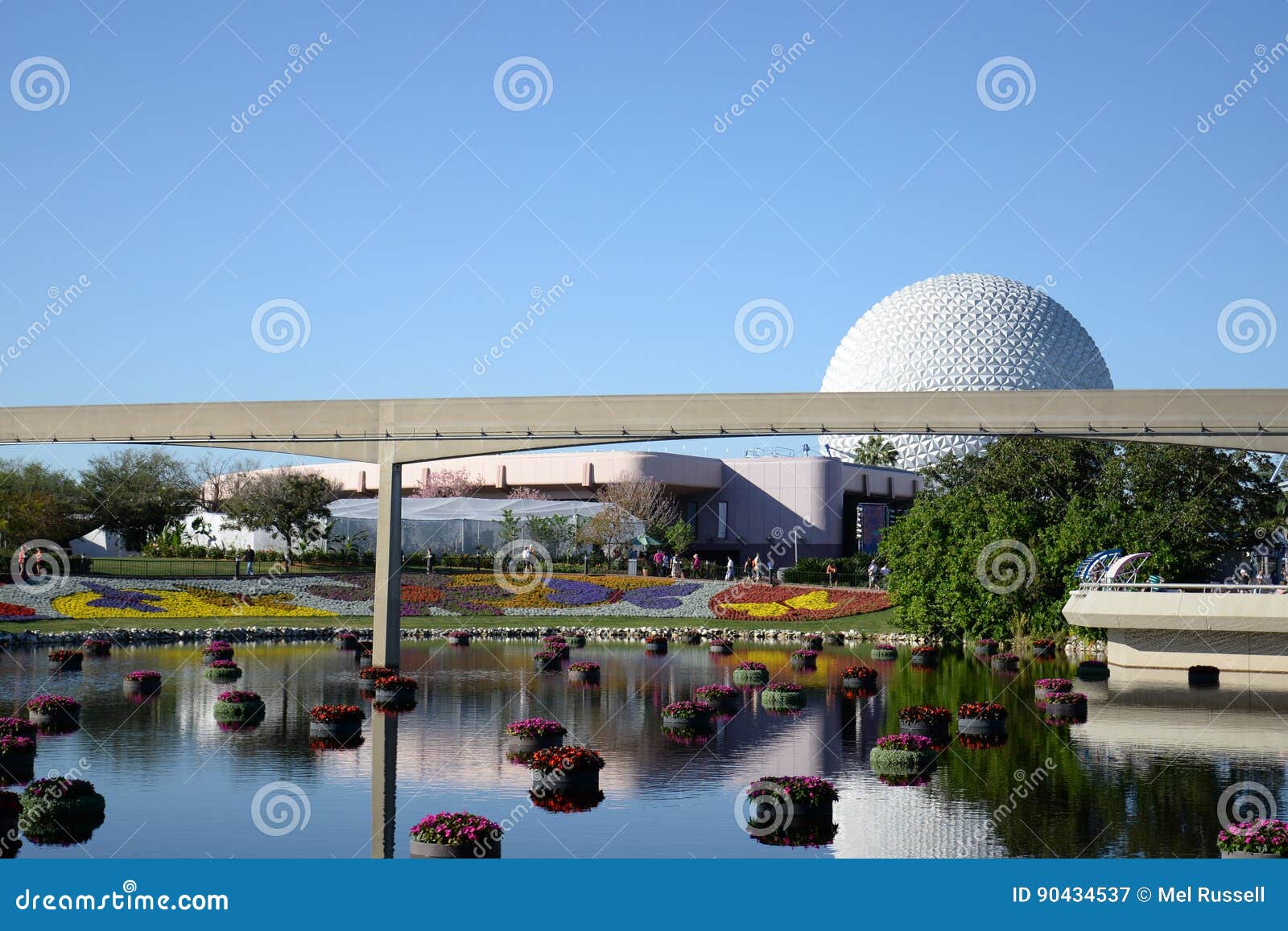 Epcot Monorail Beam editorial photography. Image of florida - 90434537