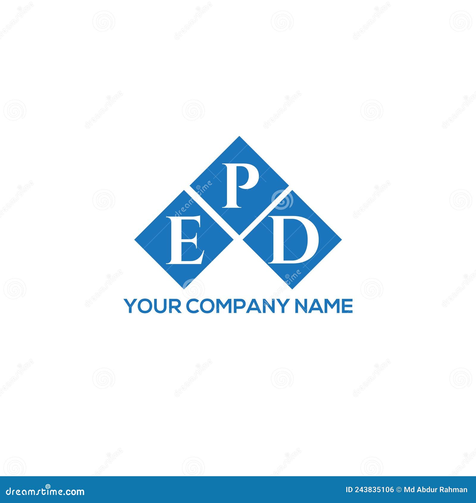 EPD Letter Logo Design on White Background. EPD Creative Initials ...