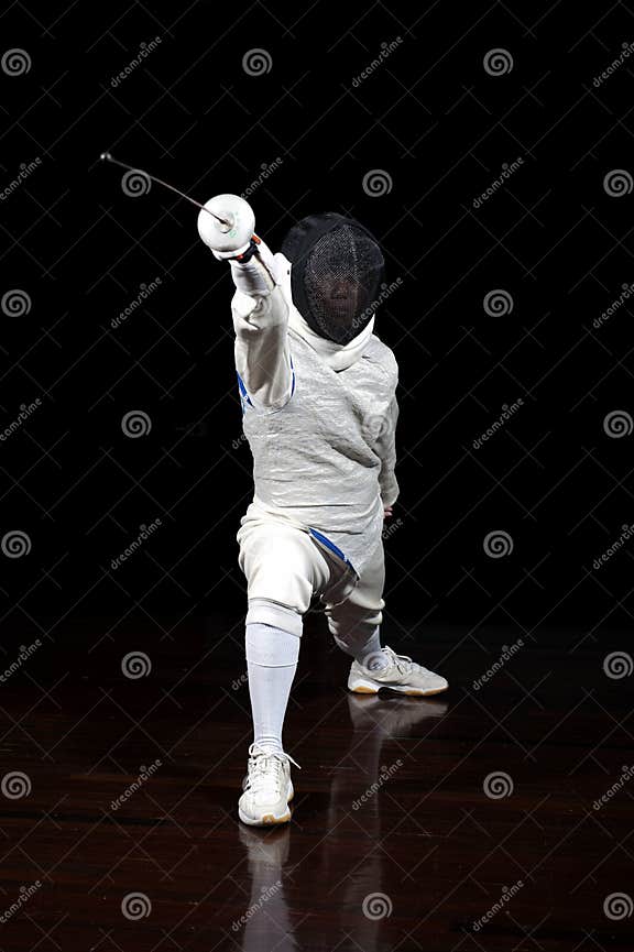 Epee fencer stock image. Image of point, mysterious, sword - 84384343