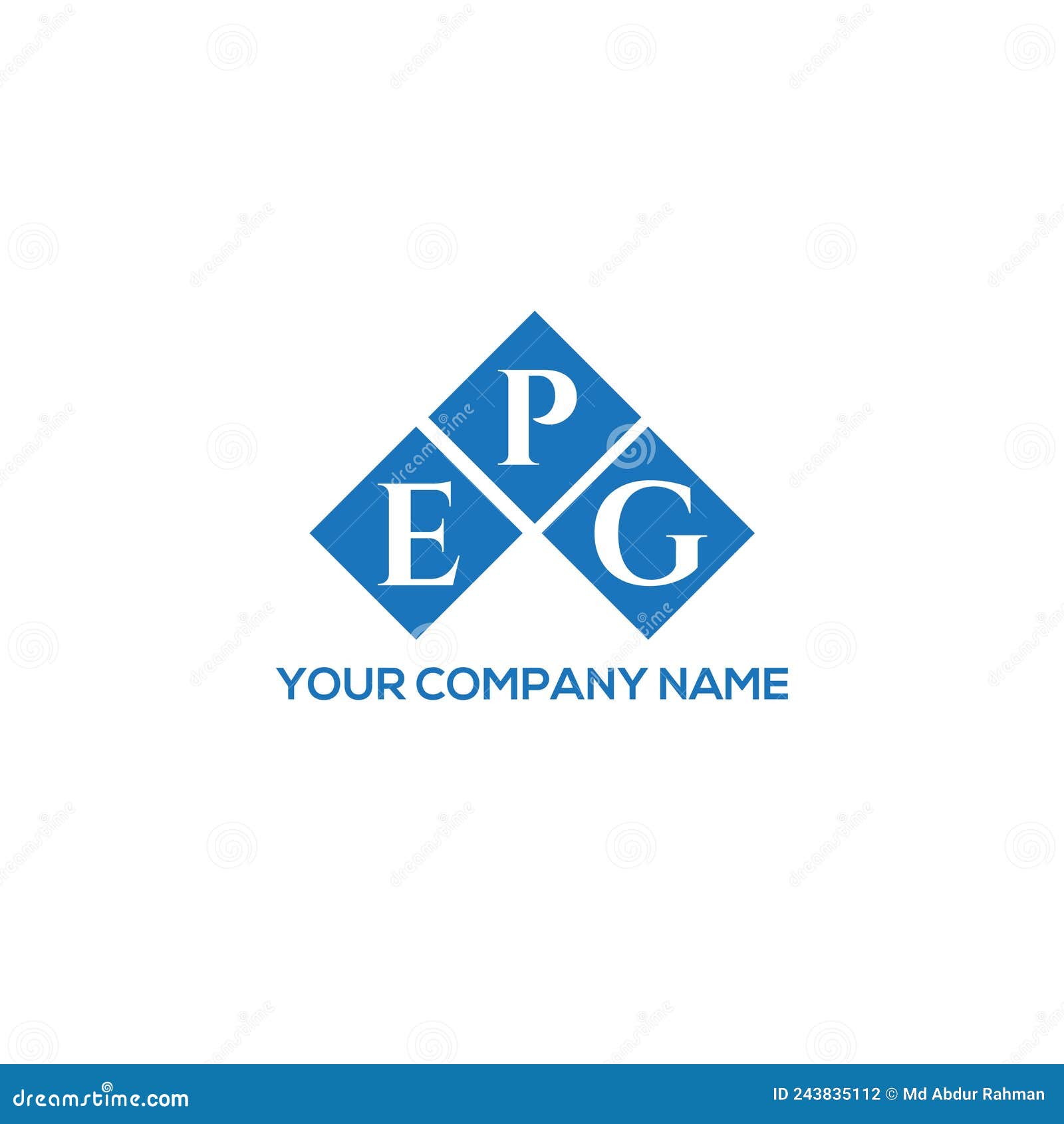 EPG Letter Logo Design on White Background. EPG Creative Initials ...