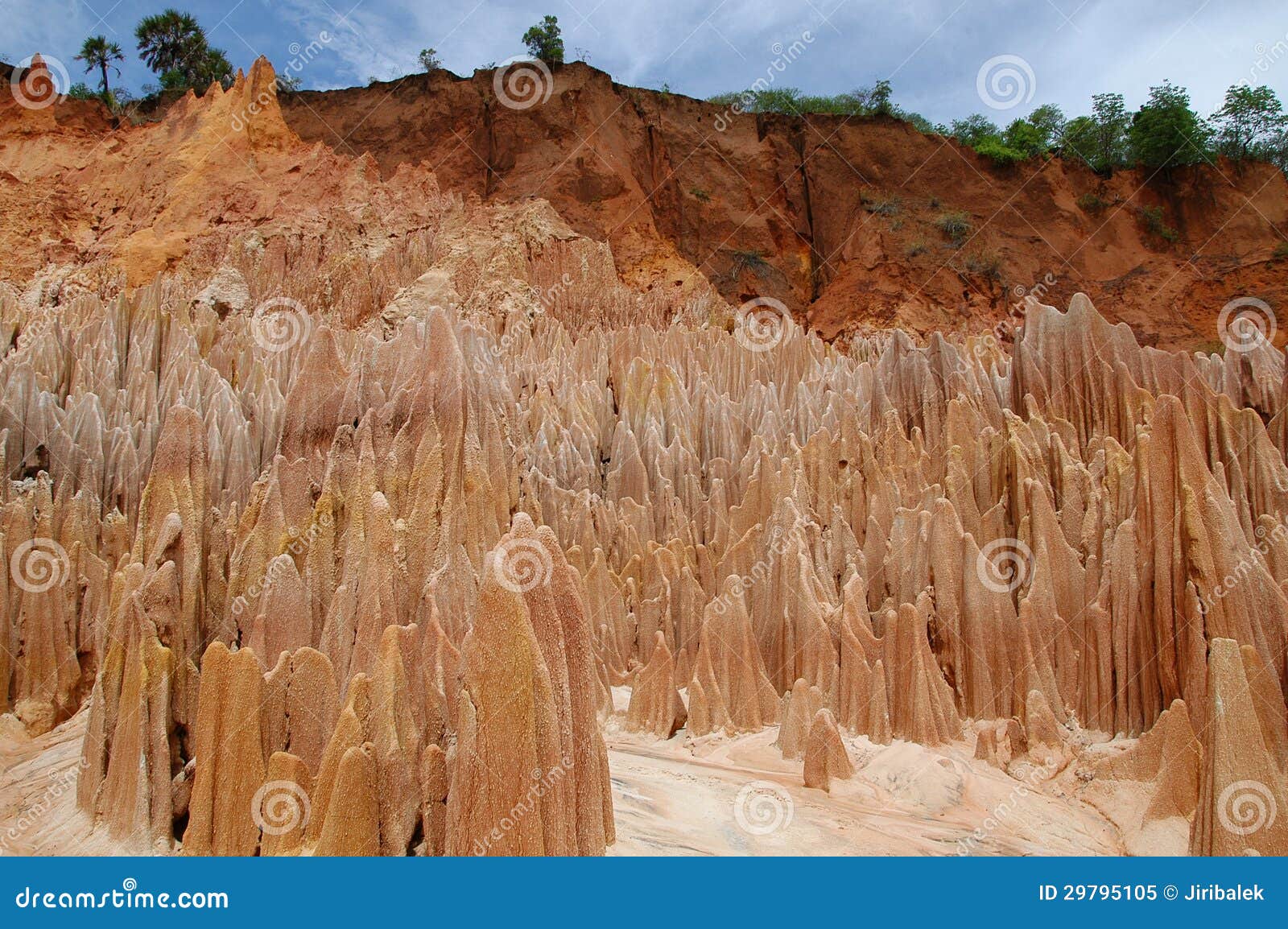 The Tsingy Rouge Red Tsingy Is A Stone Formation Of Red Laterite Formed ...