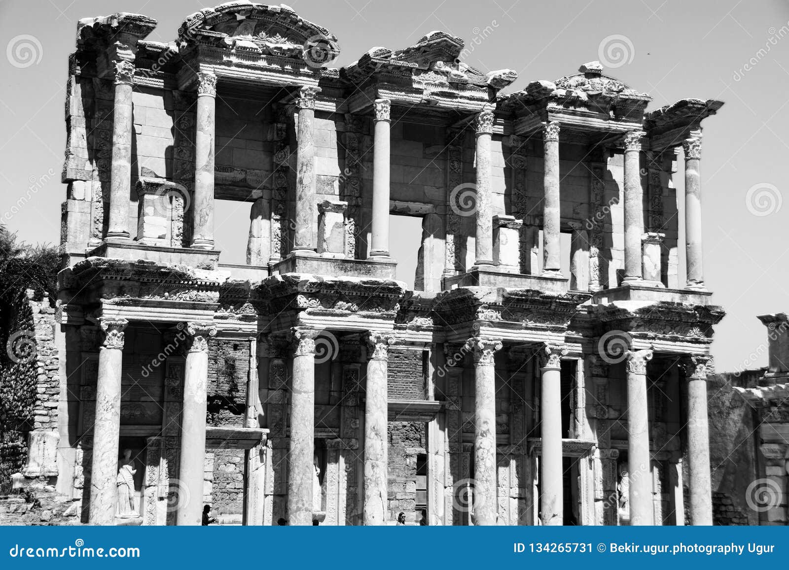 Ephesus Ancient City, Celcius Library Stock Image - Image of landmark ...