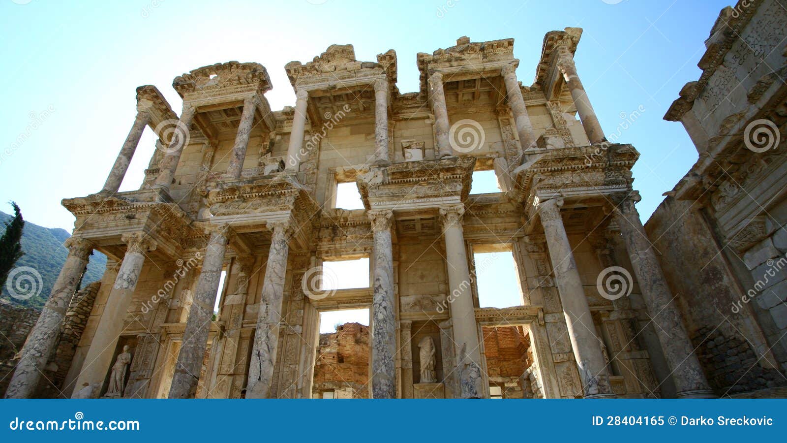 Ephesus library stock image. Image of place, facade, outdoors - 28404165