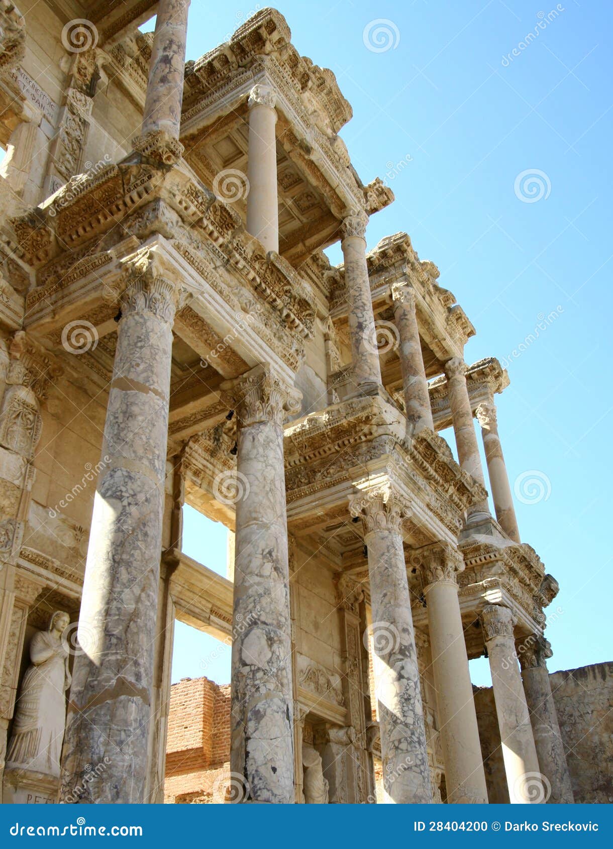 Ephesus library stock photo. Image of ornate, culture - 28404200