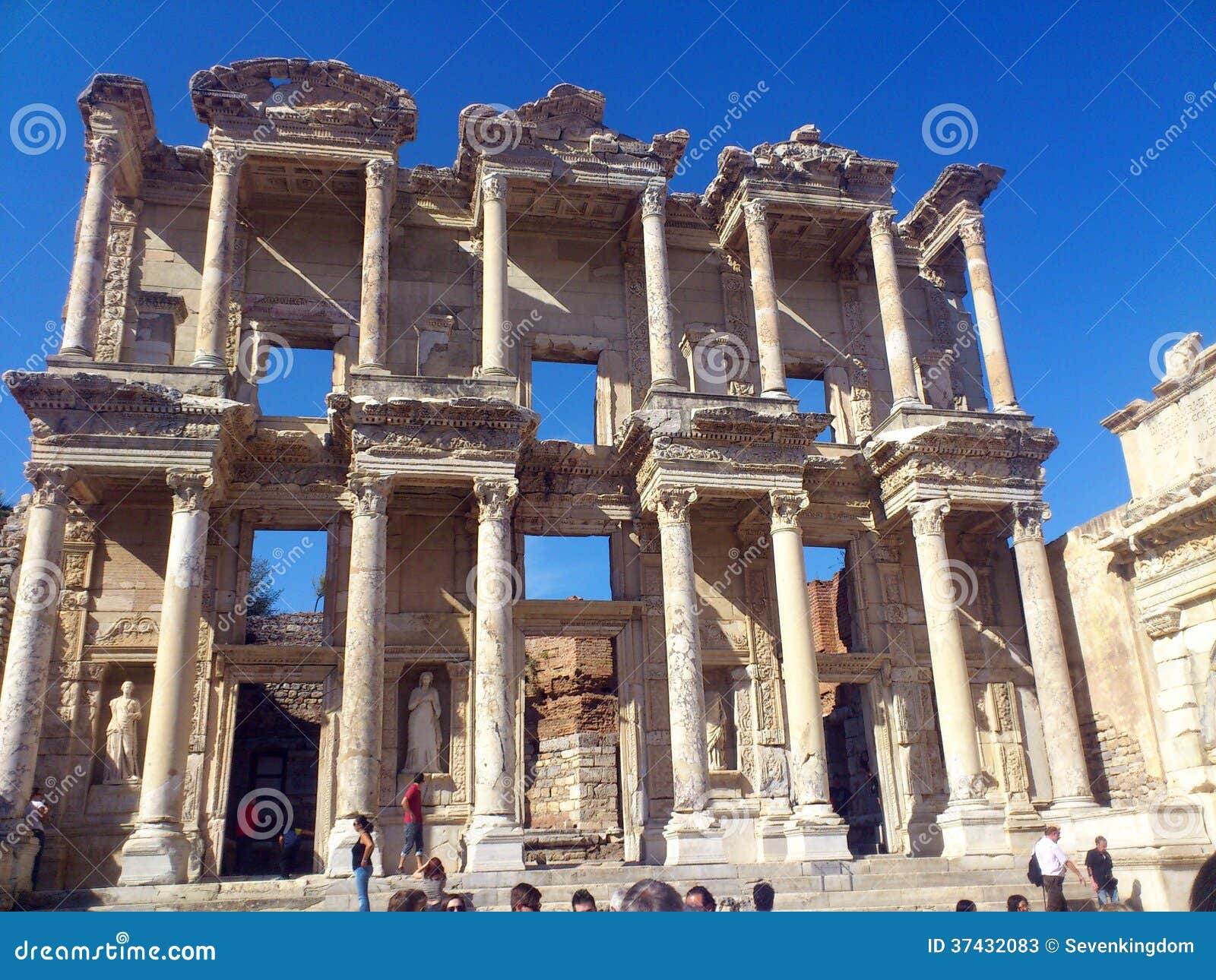 Ephesus Library of Celsus editorial stock photo. Image of concepts ...