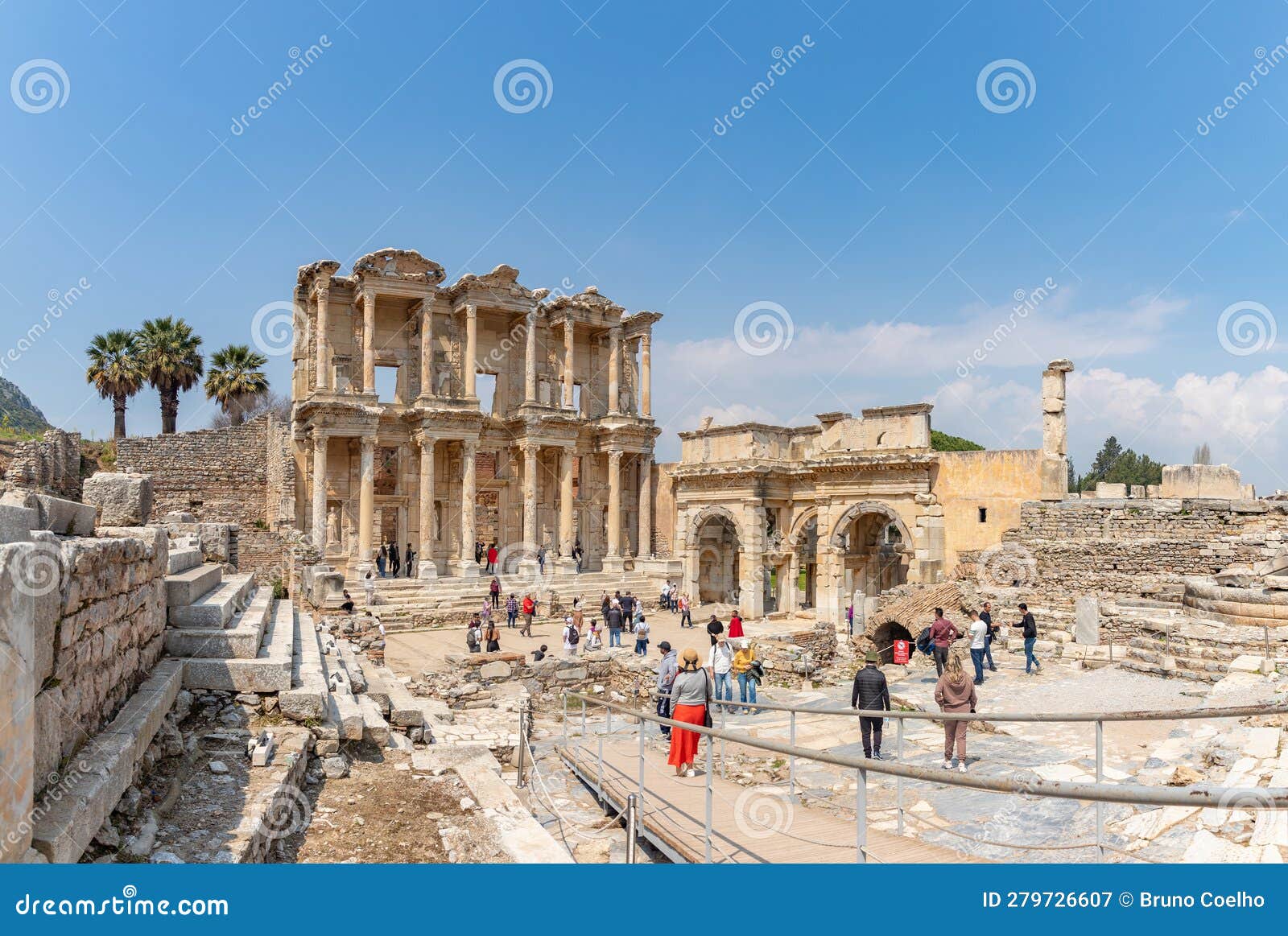 Ephesus - Library of Celsus Editorial Photography - Image of ...