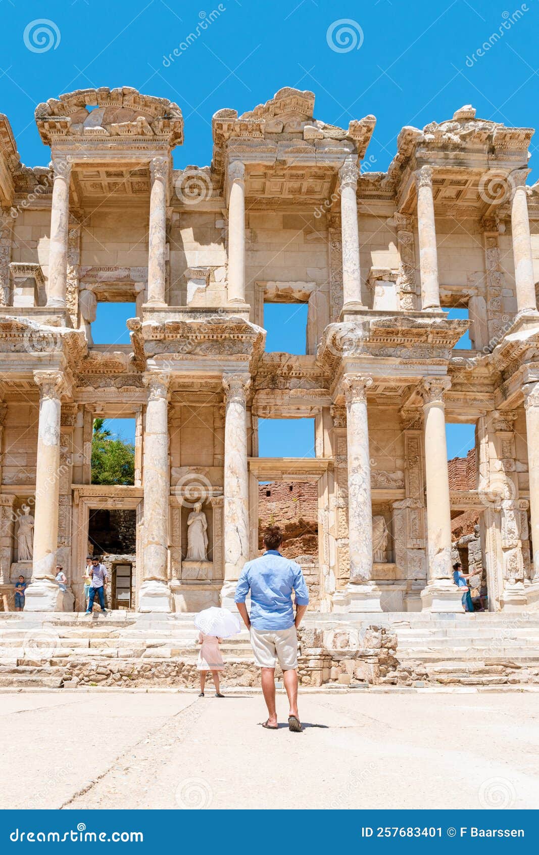 Ephesus Ruins, Turkey, Beautiful Sunny Day between the Ruins of Ephesus ...
