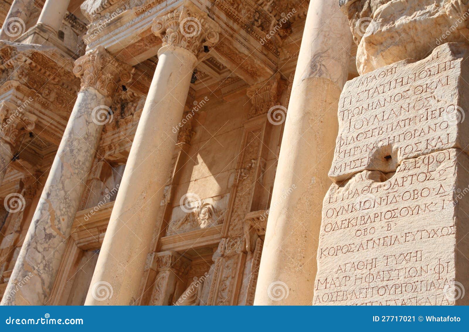 Ephesus, Turkey City Logo Text. Vector Illustration Of Hand Drawn ...
