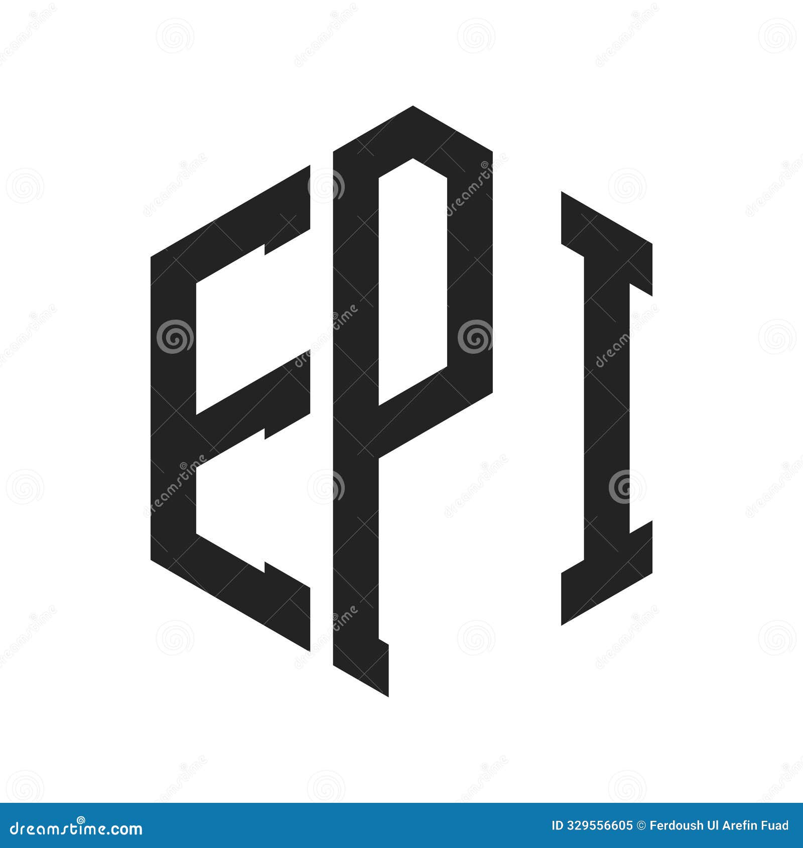 EPI Logo Design. Initial Letter EPI Monogram Logo Using Hexagon Shape ...