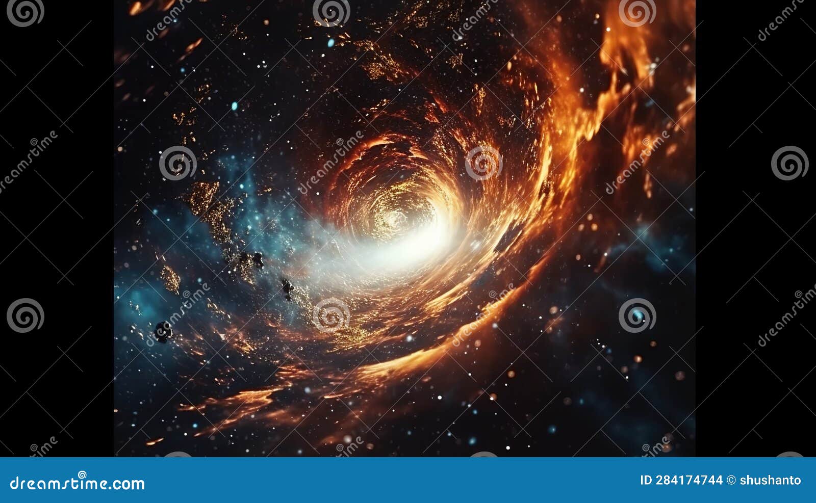 Epic Astronomical Absolution Blackhole Cluster Stock Illustration ...