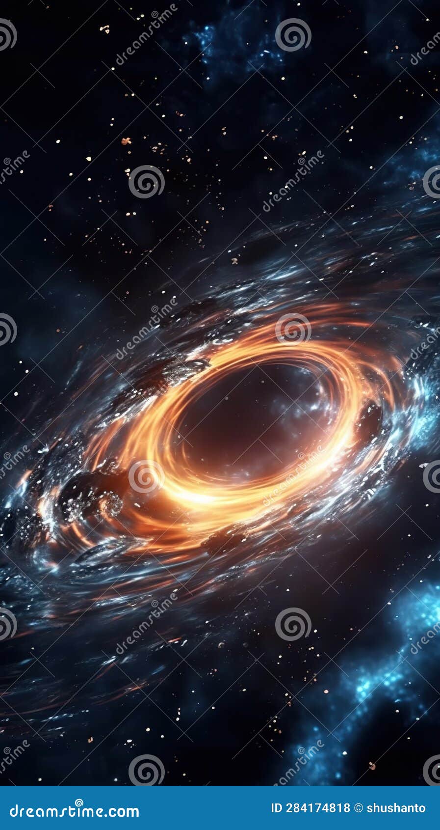 Epic Astronomical Absolution Blackhole Cluster Stock Illustration ...