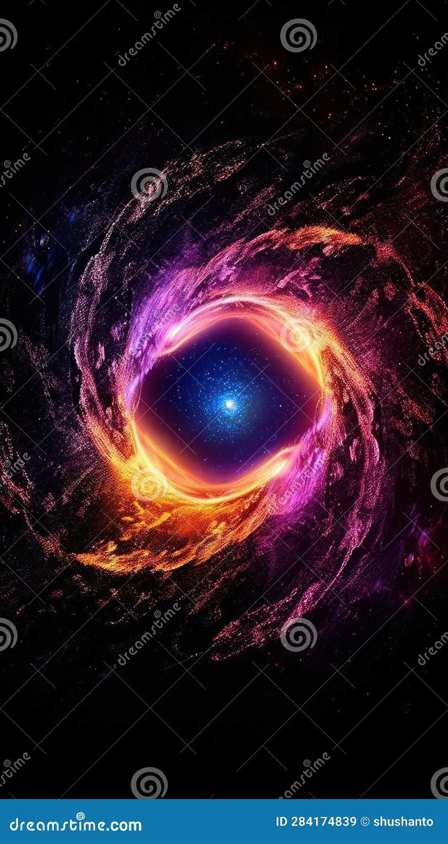 Epic Astronomical Absolution Blackhole Cluster Stock Illustration ...