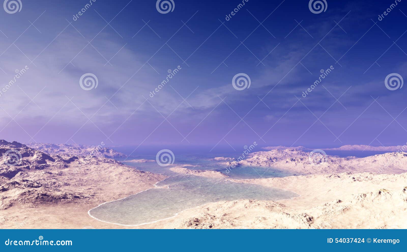 Epic Desert Environment stock illustration. Illustration of sharp ...