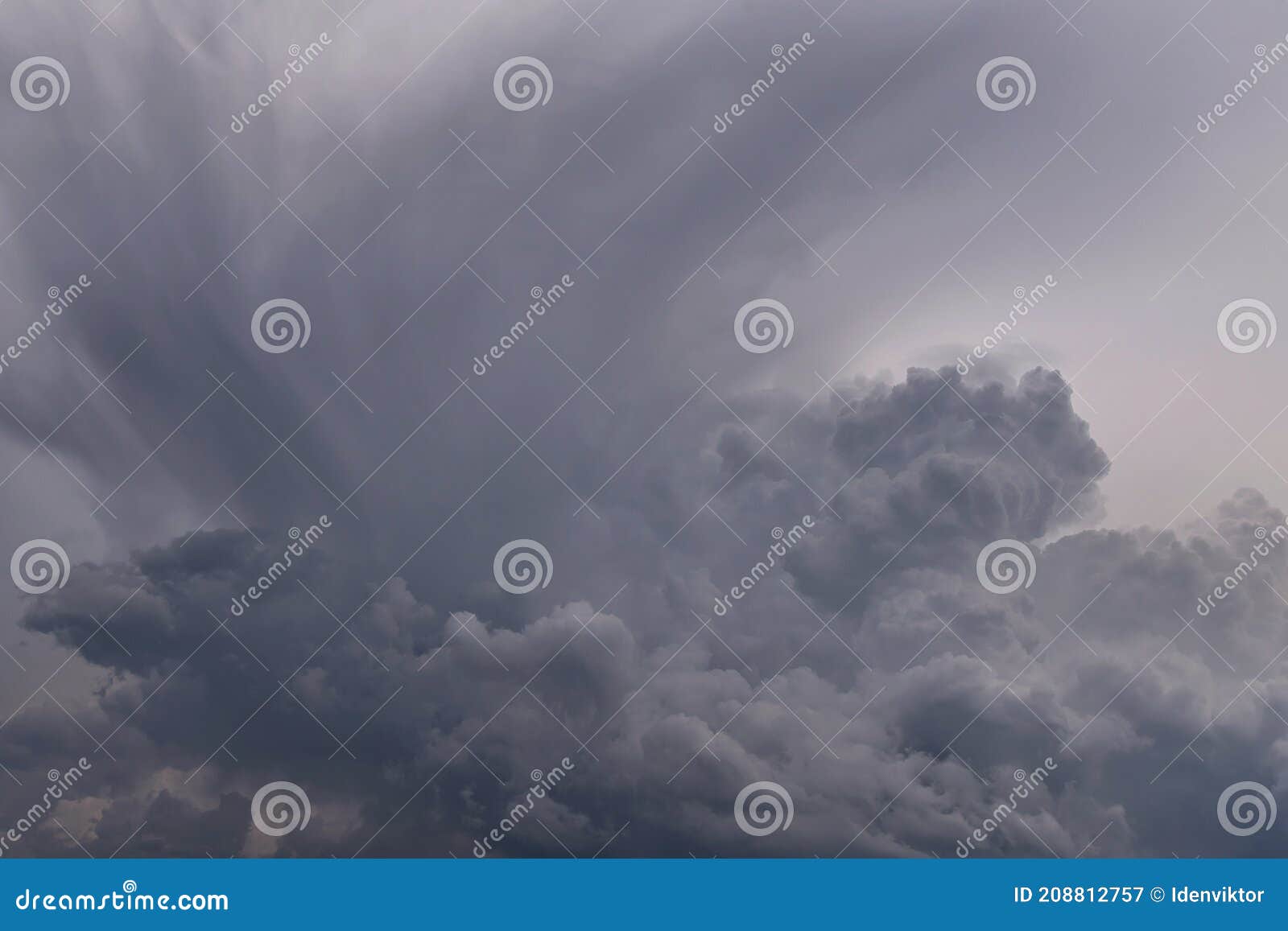 Epic Dramatic Storm Sky Dark Grey Blue Clouds Background Texture ...