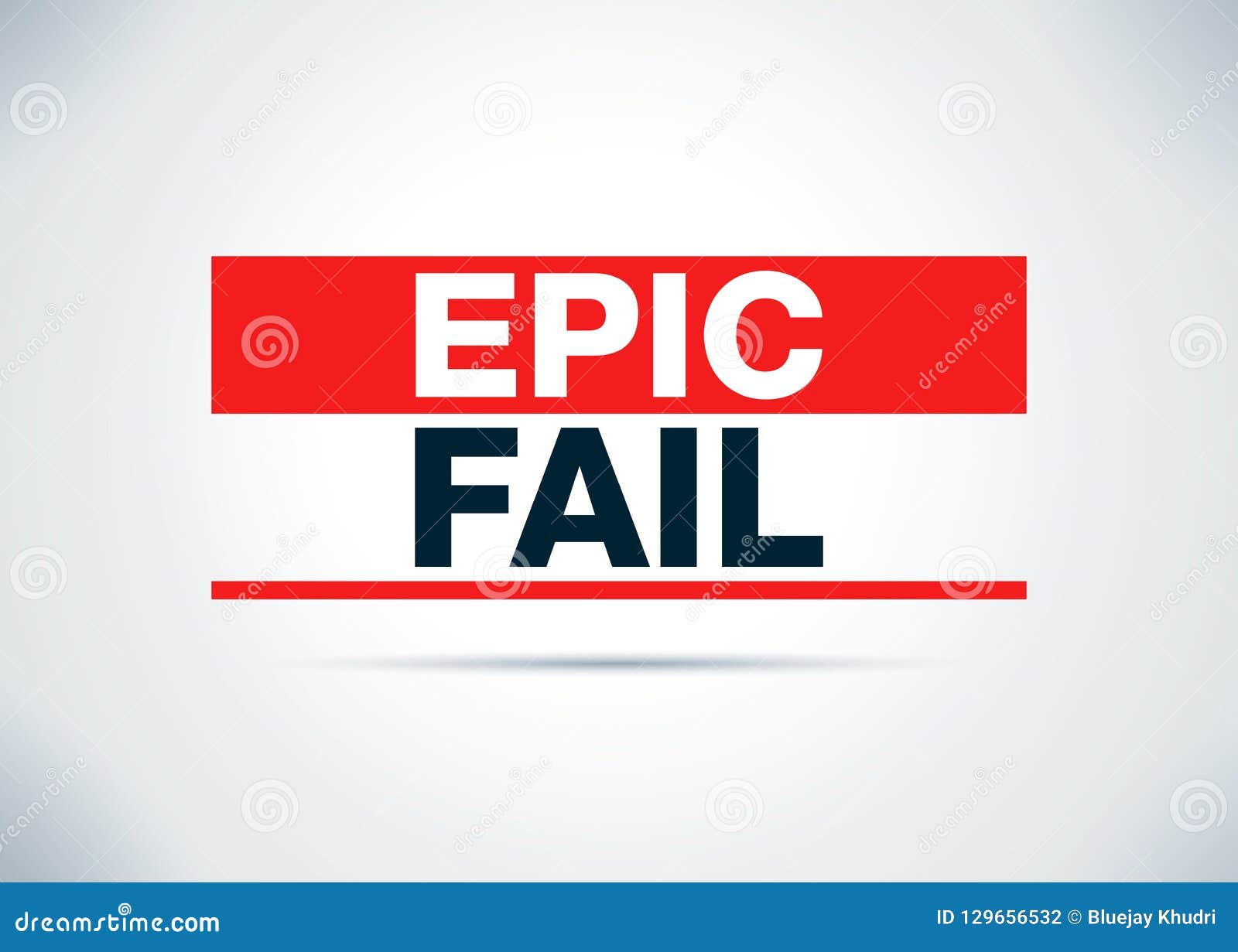 Epic Fail Abstract Flat Background Design Illustration Stock ...