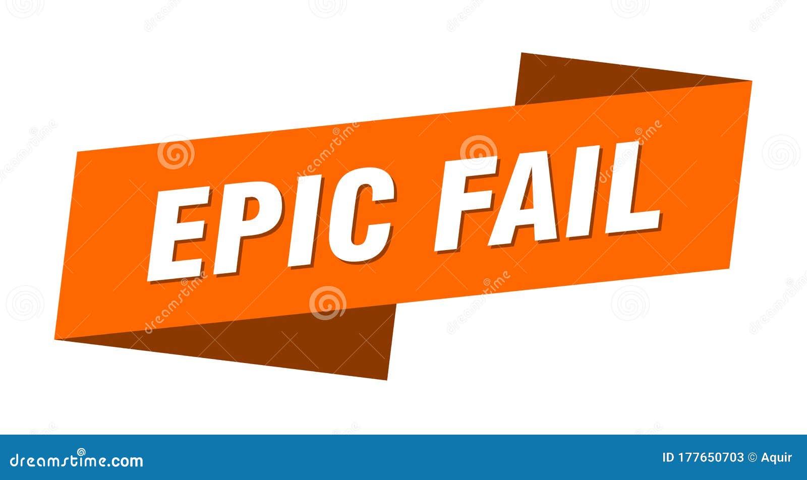 Epic Fail Banner Template. Epic Fail Ribbon Label Stock Vector ...