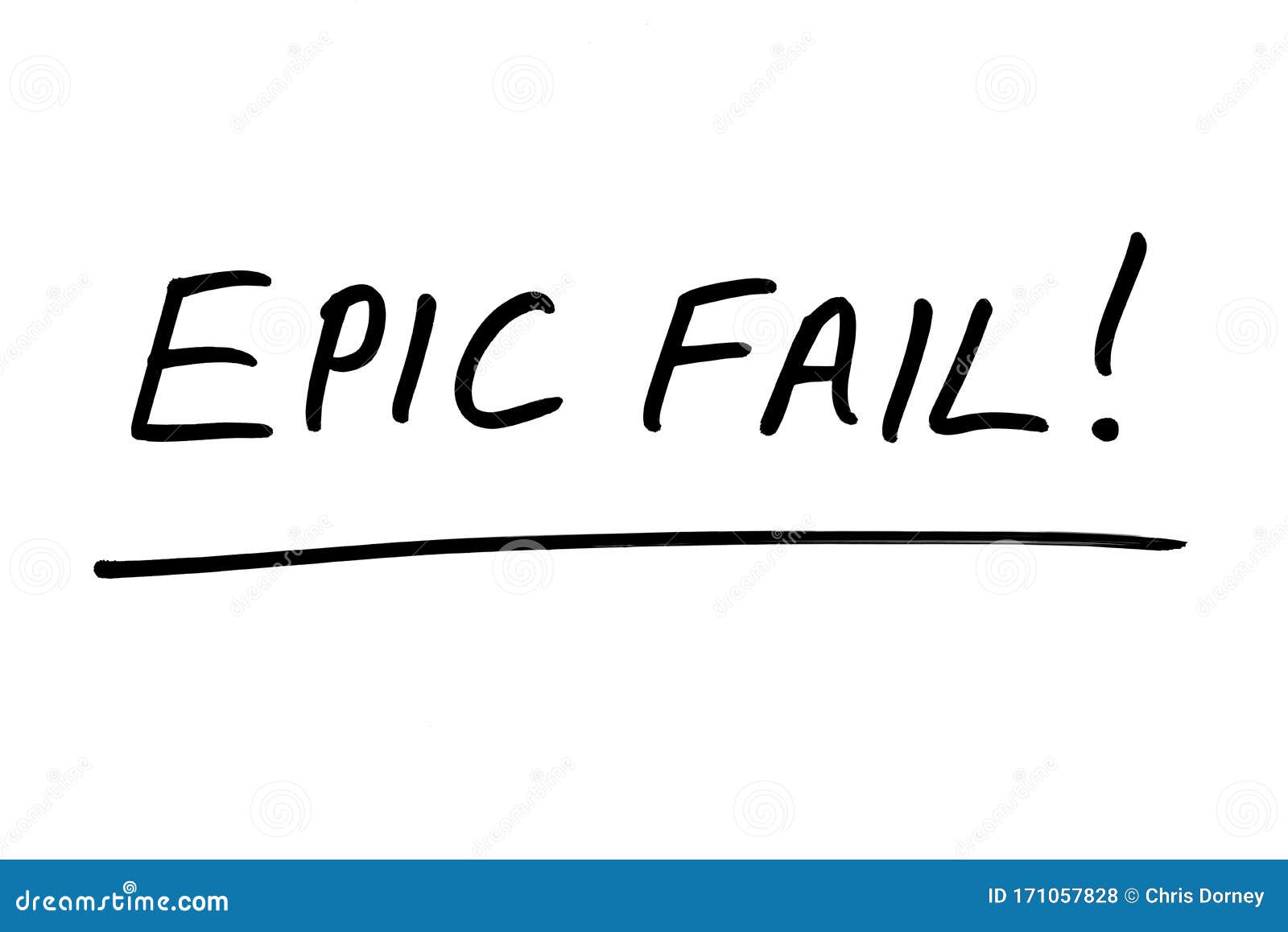 Epic Fail stock illustration. Illustration of memo, misjudge - 171057828