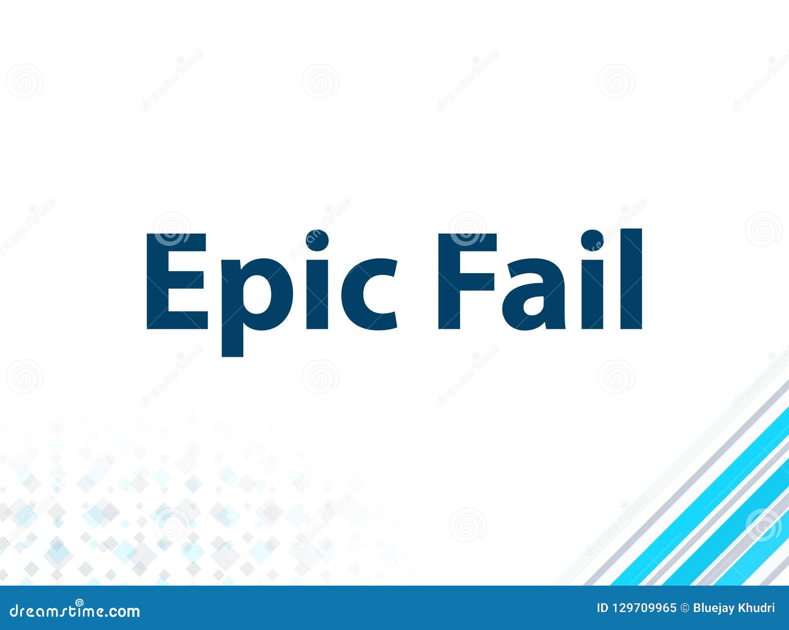 Epic Fail Modern Flat Design Blue Abstract Background Stock ...
