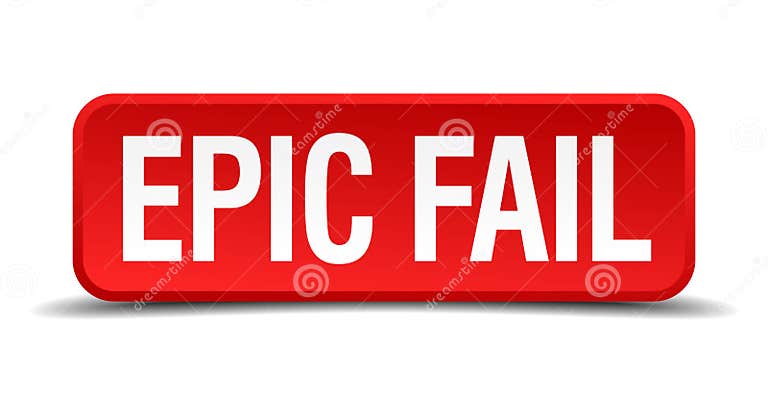 Epic fail button stock vector. Illustration of icon - 121126977