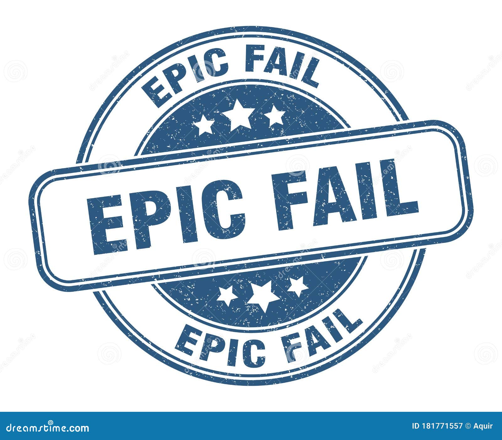 Epic Fail Stamp. Epic Fail Round Grunge Sign Stock Vector ...