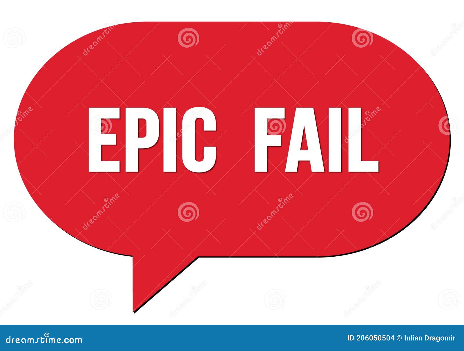 EPIC FAIL Text Written in a Red Speech Bubble Stock Illustration ...