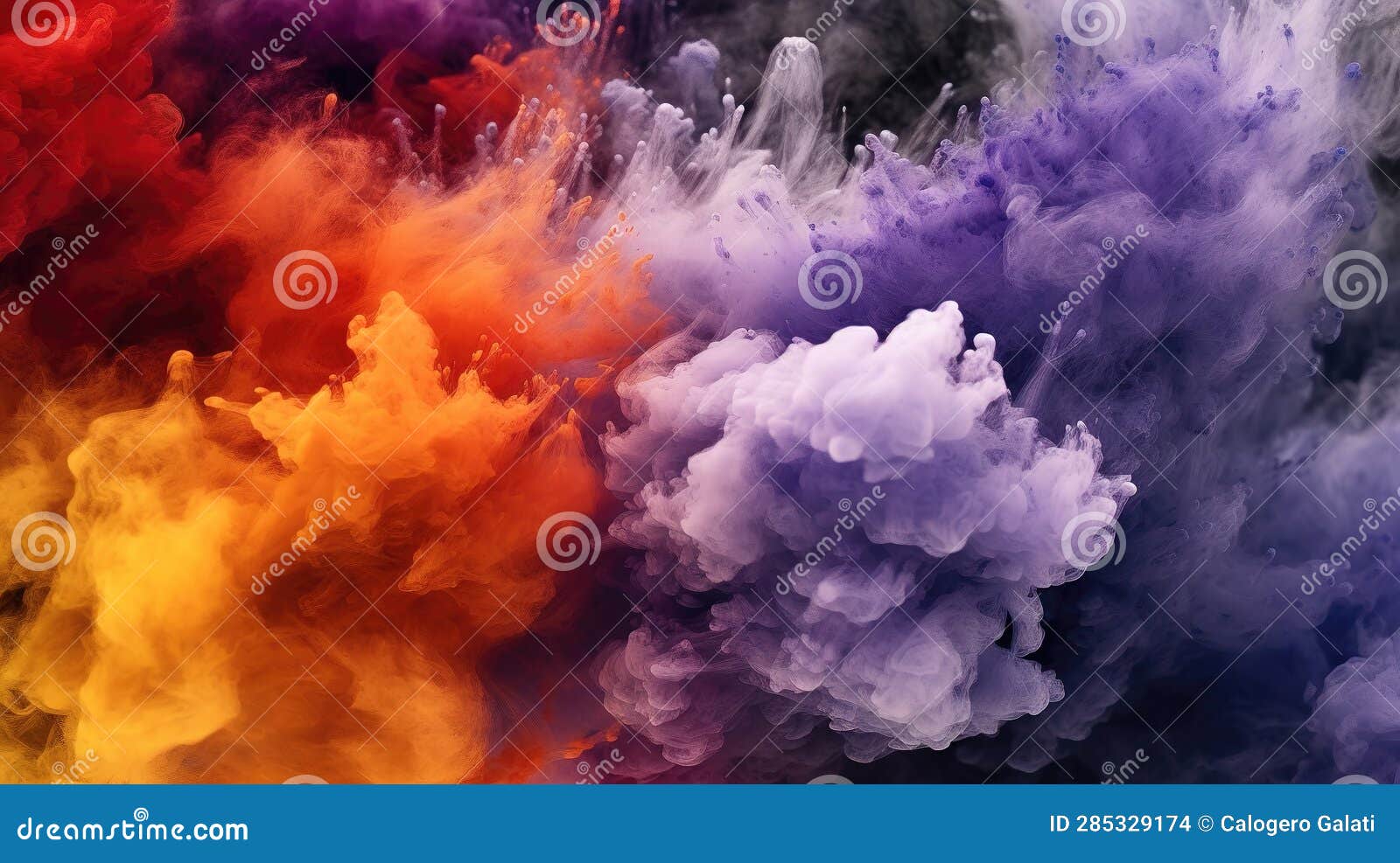 Epic Inspired Background Design of Colors in Cloud Splash Powder Effect ...