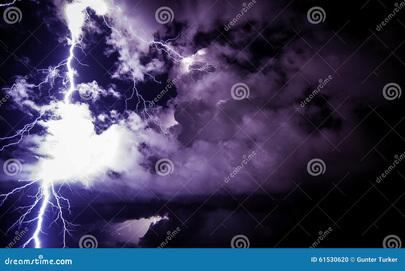 Epic And Intense Lightning Super Cell. Stock Photography ...