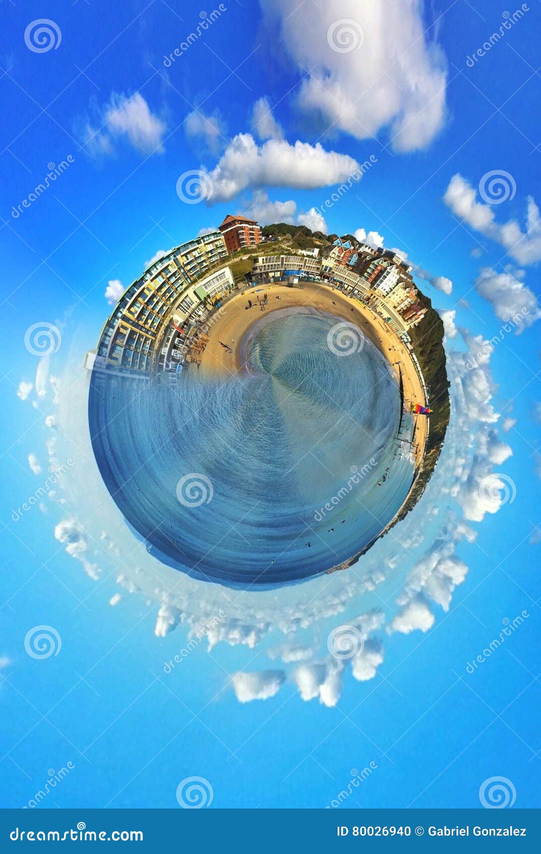 Epic Mini Planet with a Beach Stock Photo - Image of mini, planet: 80026940