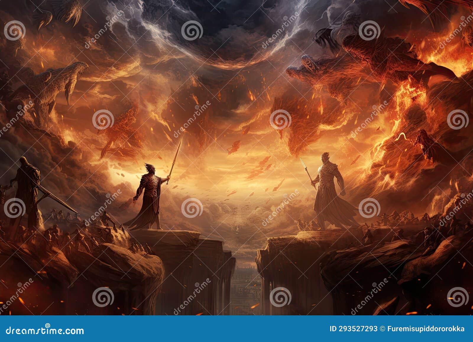 Epic Abstract Poster Or Background With Fractals. Bigscale Image ...