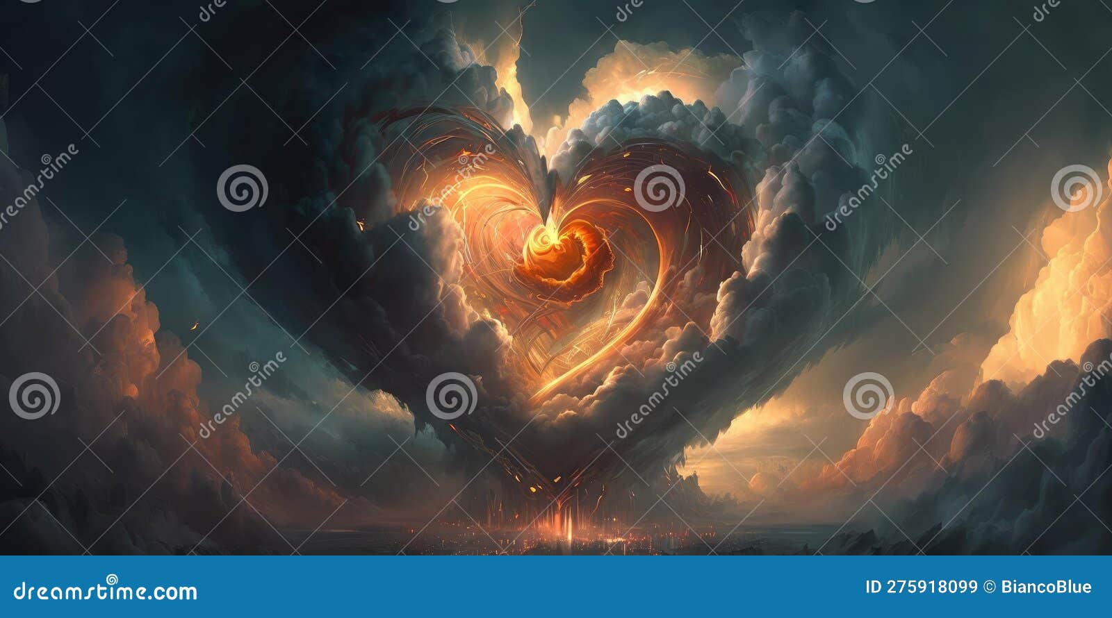 Epic Sky of Burning Tornado in Extreme Dangerous Weather Stock ...