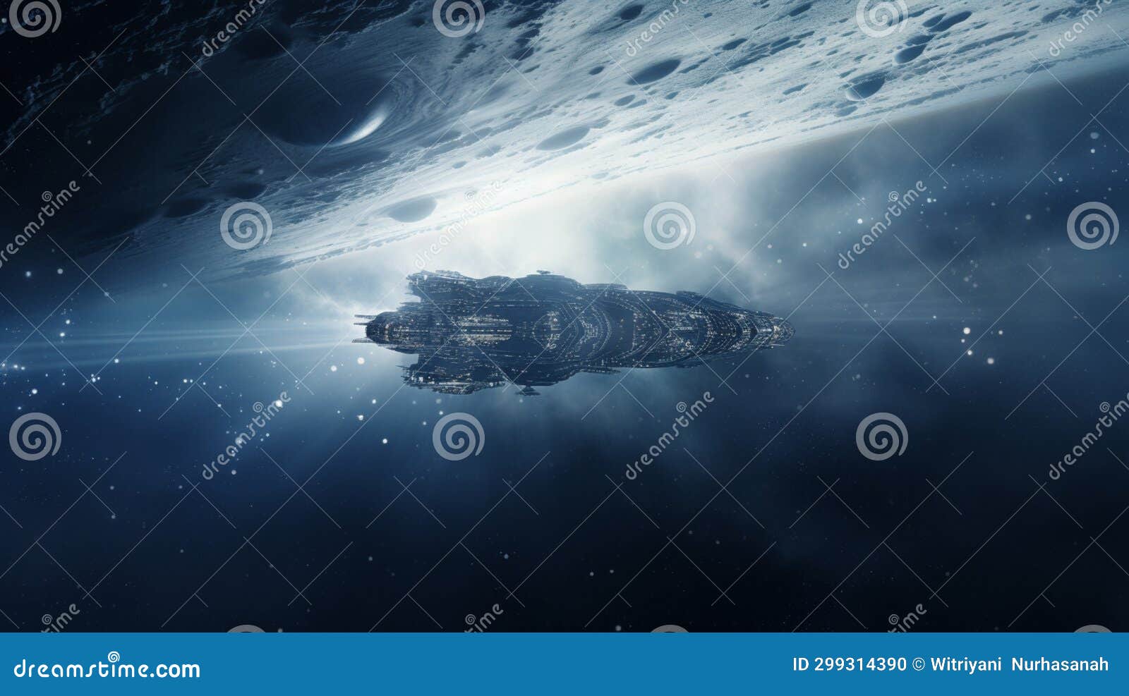 An Epic Space Battle an Image of a Spectacular Cosmic Clash. Generative ...