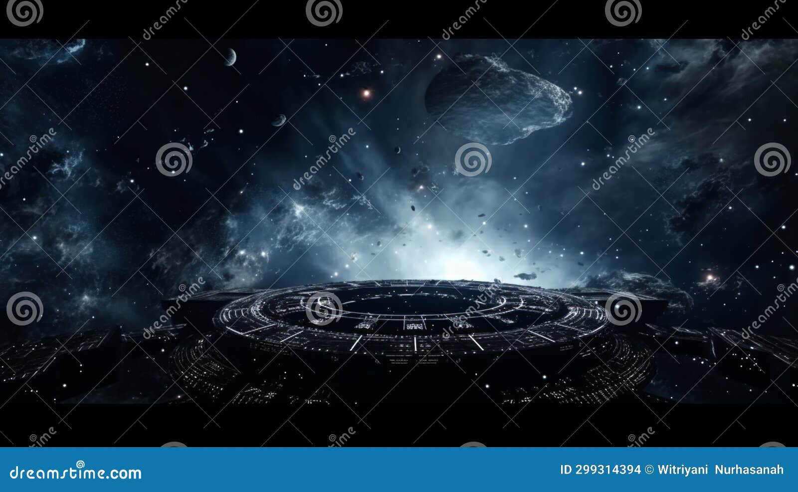 An Epic Space Battle an Image of a Spectacular Cosmic Clash. Generative ...