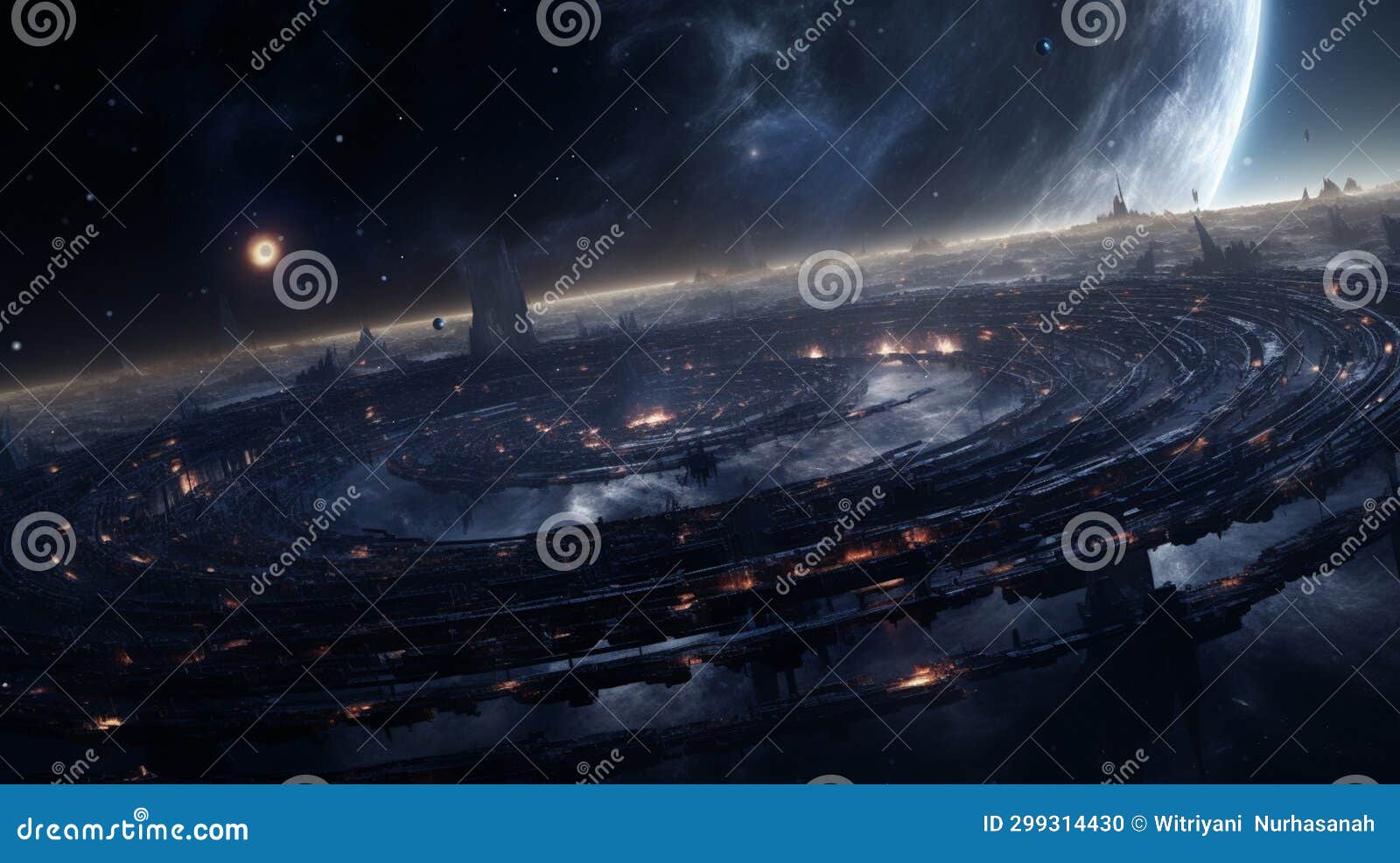 An Epic Space Battle an Image of a Spectacular Cosmic Clash. Generative ...