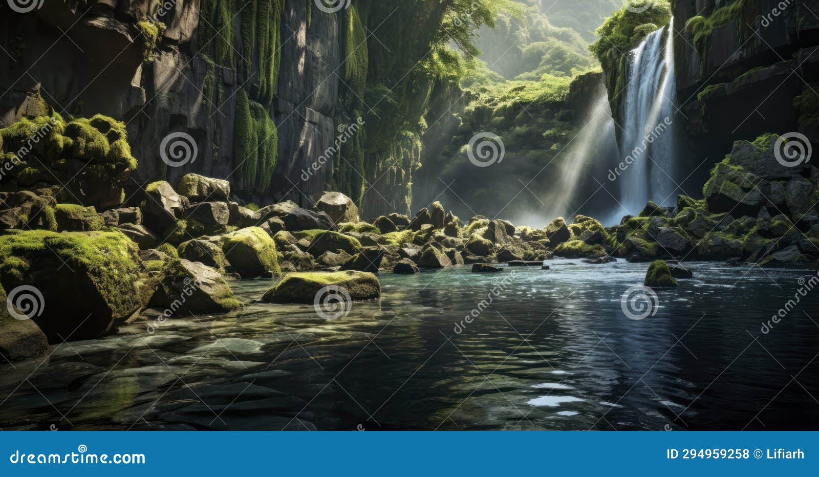 Epic Splendor. the Natural Wonders of Cascades and Cliffs Stock ...