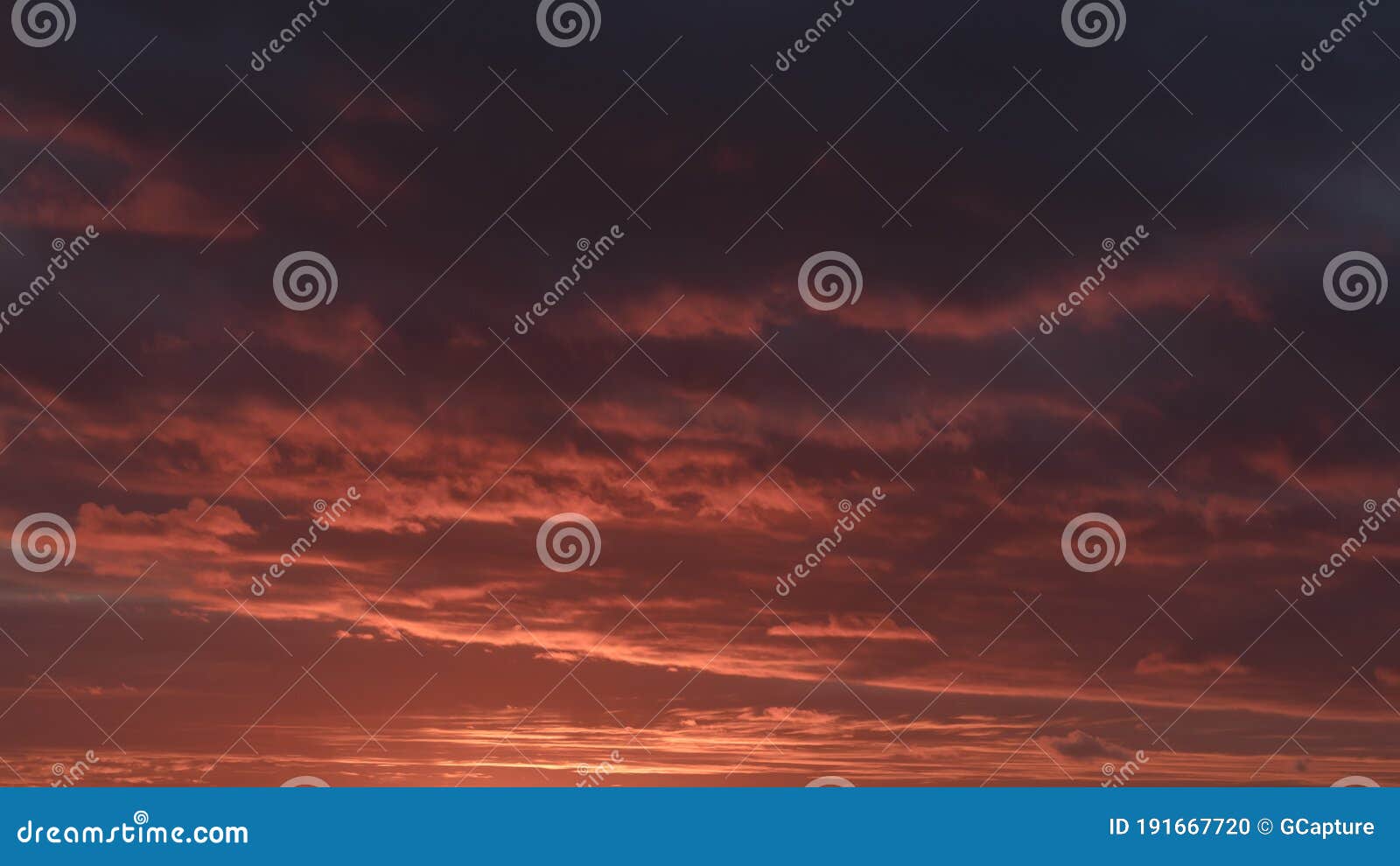 Epic Sunset Sky with Clouds Stock Photo - Image of heaven, view: 191667720